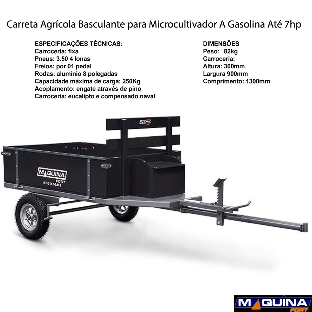 Motocultivador a Gasolina Buffalo Bfg900 207,8cc 7hp com Carretinha ...