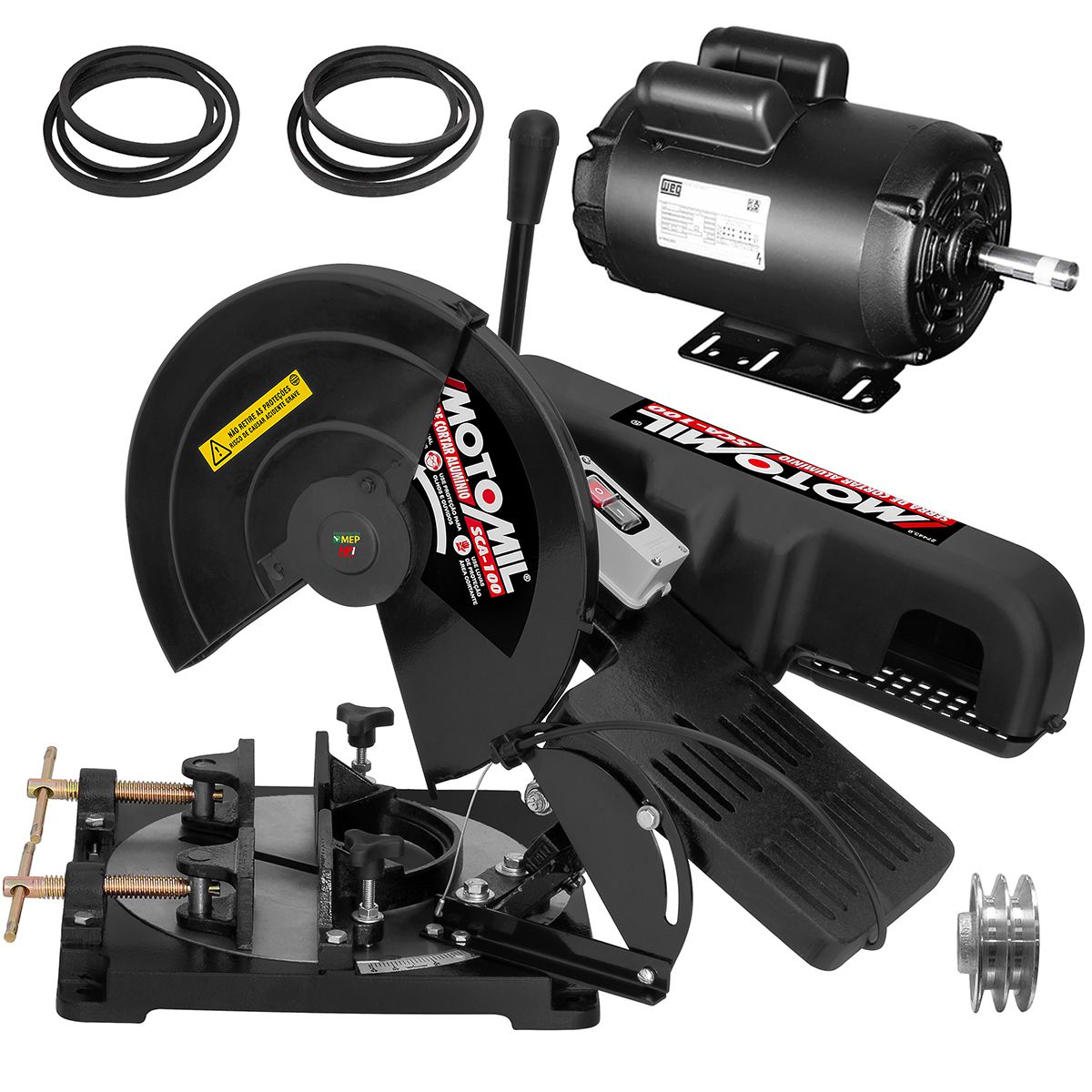 Serra Policorte Angular Motomil Sca100 com Motor 3cv 2p Pm2 ...