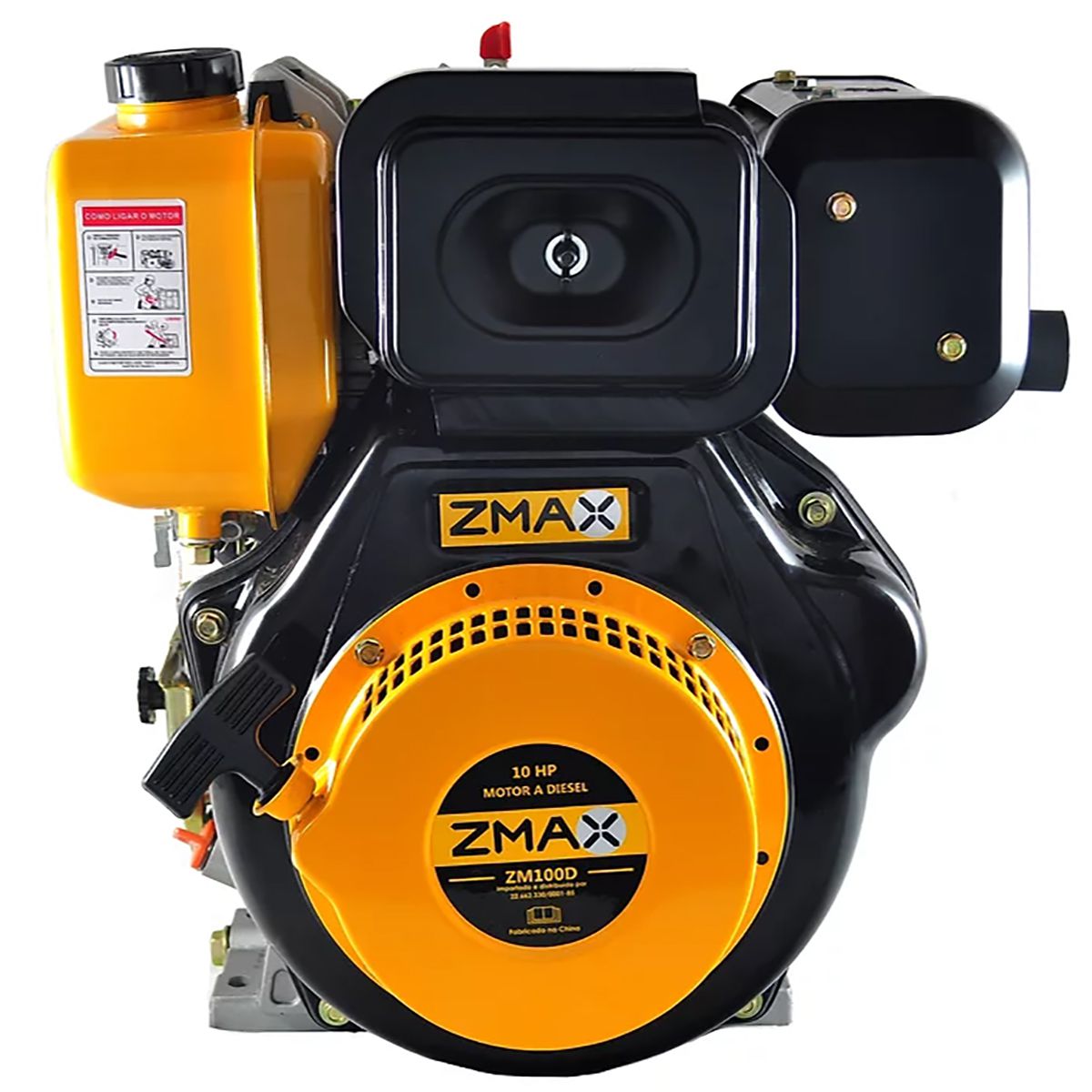 Motor a Diesel Zmax ZM100D 10hp 406cc Partida Manual Zd3 - Ferramentas MEP