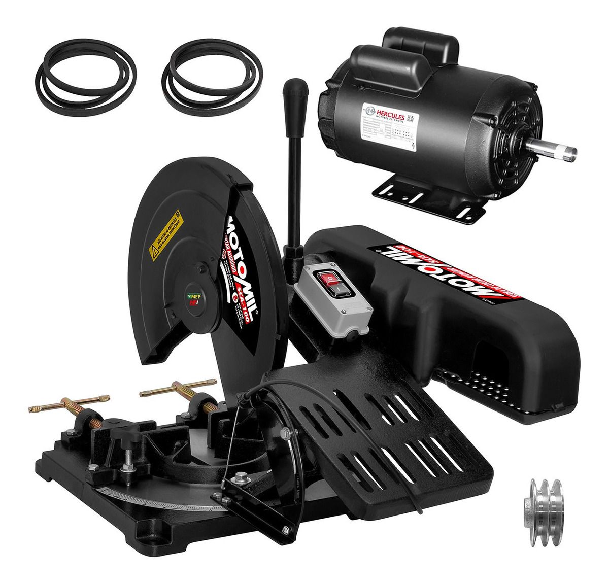 Serra de Cortar Alumínio Policorte Motomil Sca-100 com Motor Elétrico ...