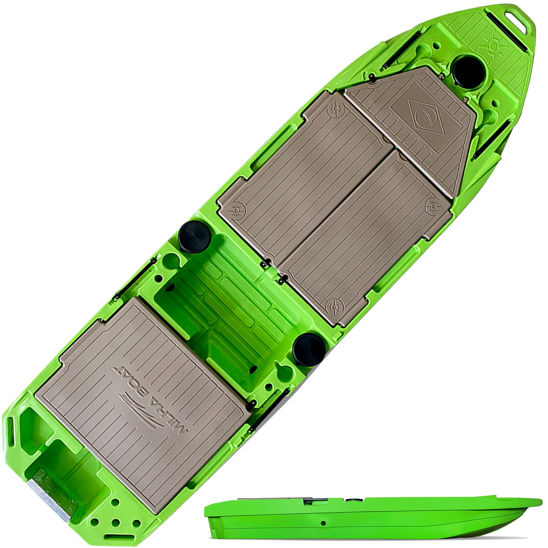 Super Caiaque Mine Barco Milha Náutica Milha Boat Verde Mn00 ...