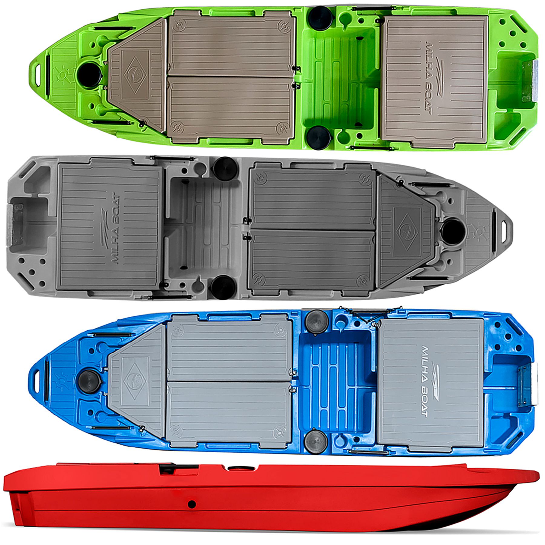 Super Caiaque Mine Barco Milha Náutica Milha Boat Azul Mn01 ...
