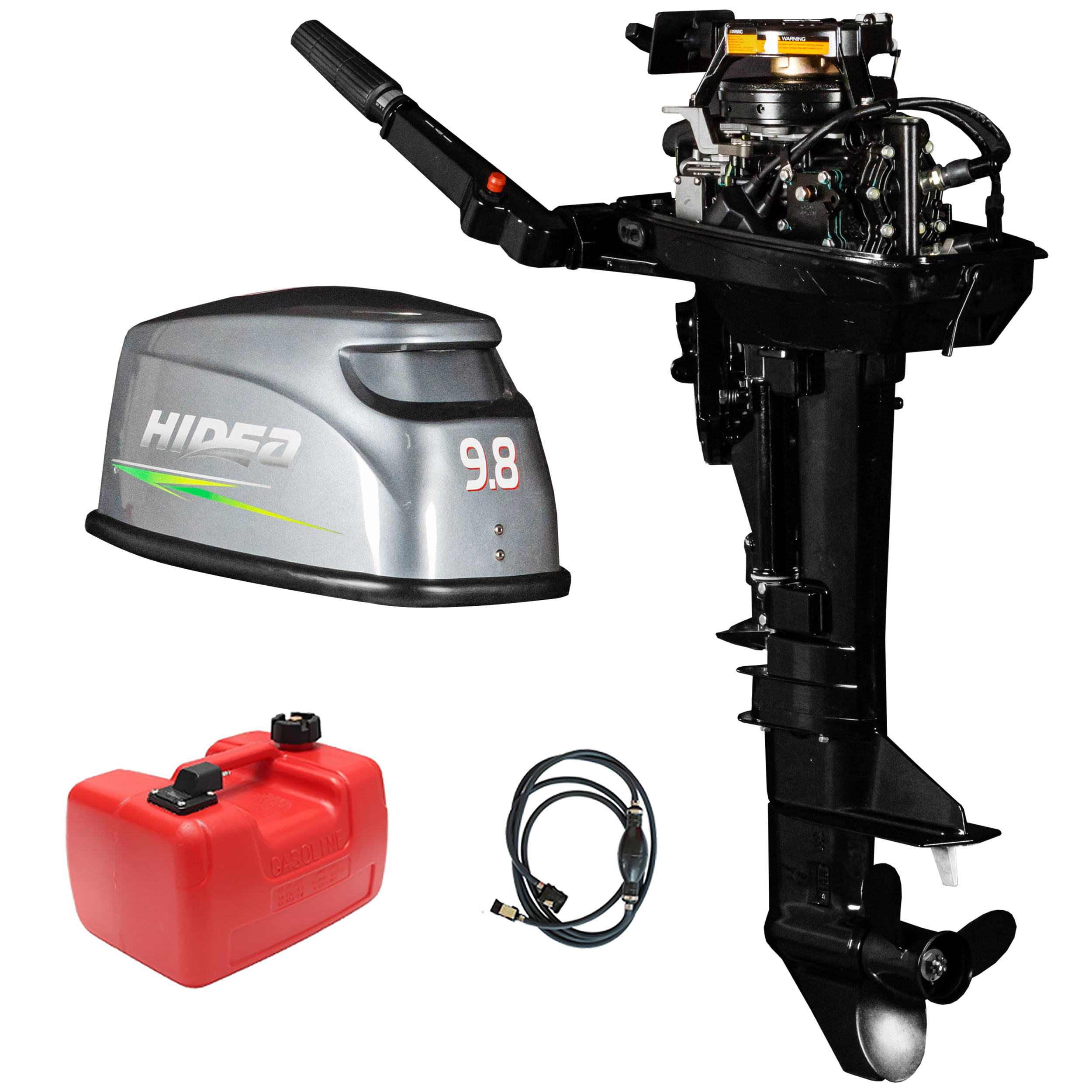 Motor de Popa a Gasolina Hidea HD9.8FHS 9.8hp 169cc 2t Refrigerado a Água com Marchas Frente ...