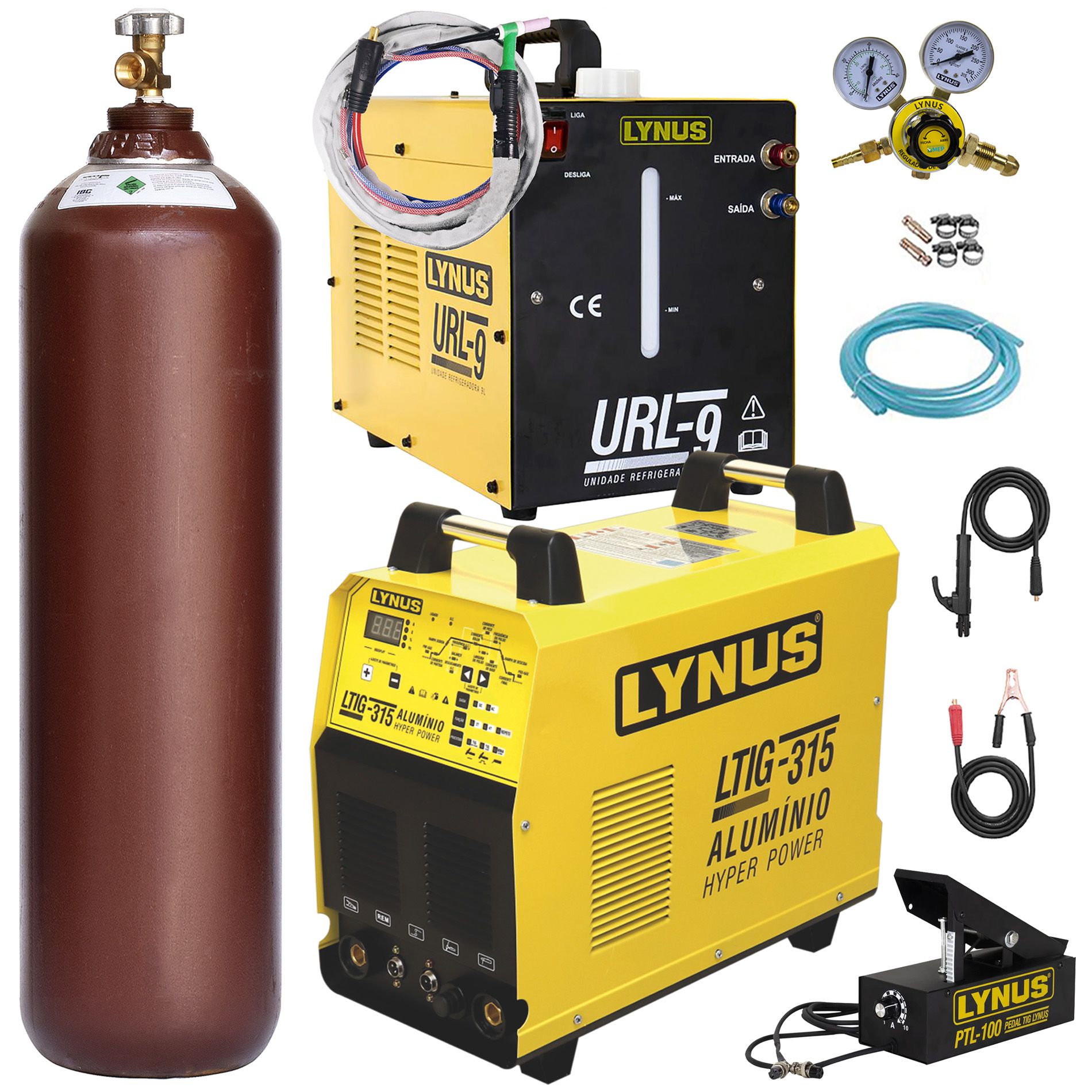 Inversora Solda Lynus Tig Ac Dc Ltig-315hp Cilindro Ad9 - Ferramentas MEP