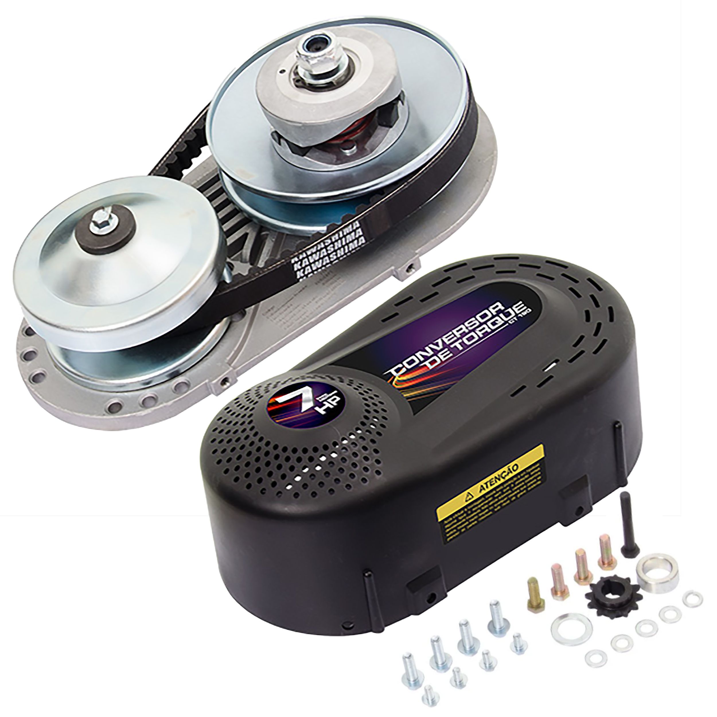 Conversor de Torque Kawashima CT 190 Tipo CVT para Motores Eixo 19,05mm ...