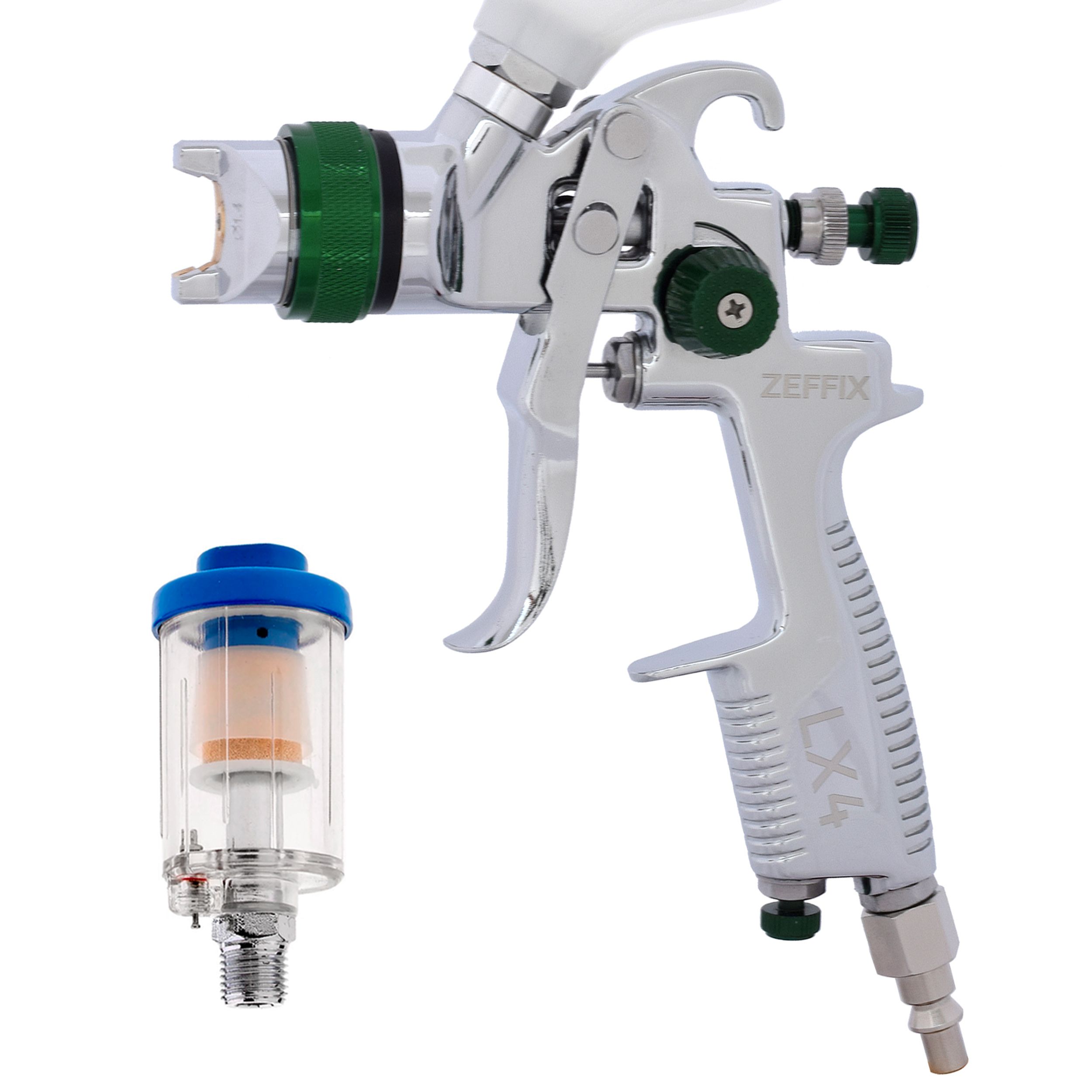 Pistola de Pintura Hvlp Zeffix Lx4 1,4 com Filtro Pdr Pro-50 Xkc ...