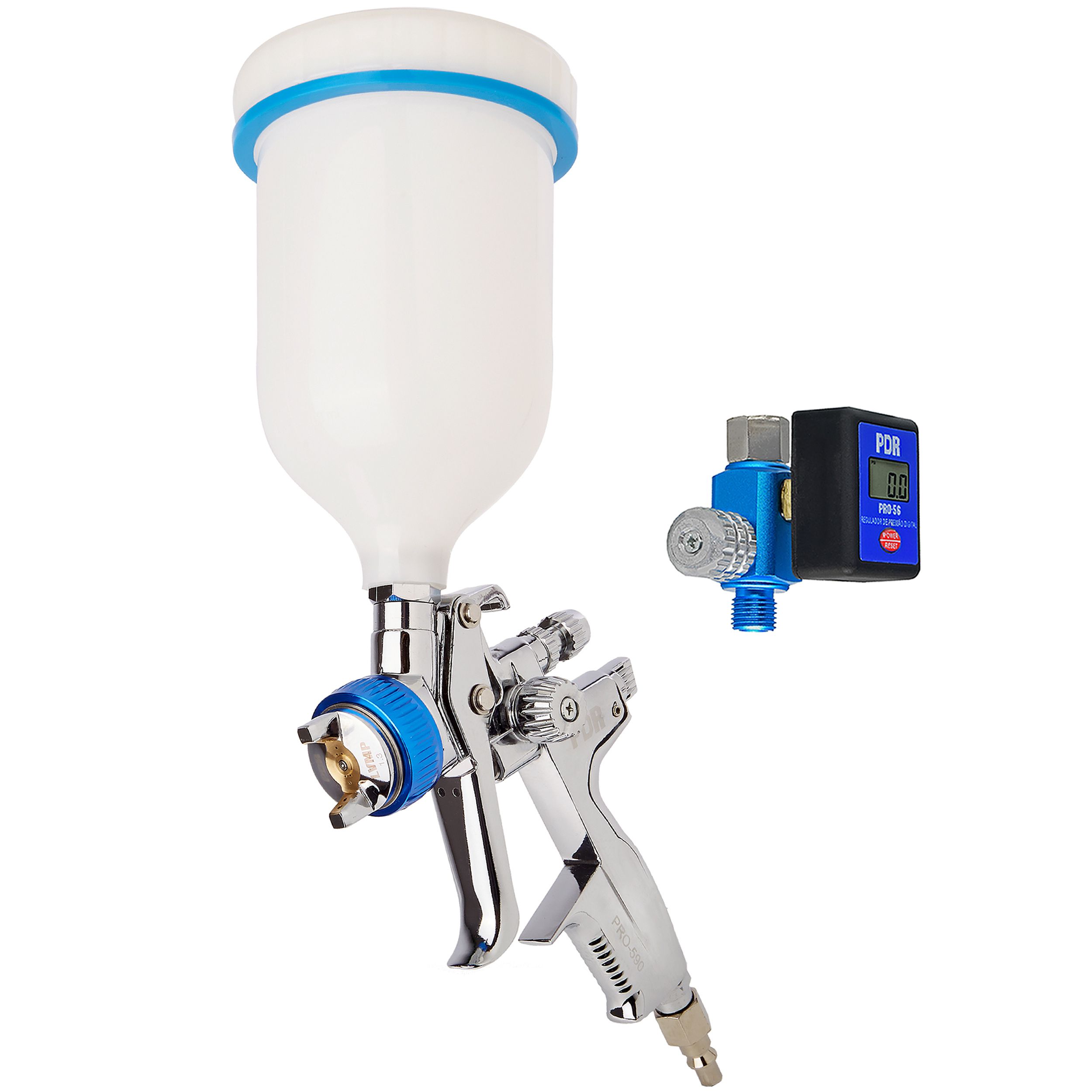 Pistola de Pintura Lvmp Pdr Pro-590 Regulador Digital Skh - Ferramentas MEP