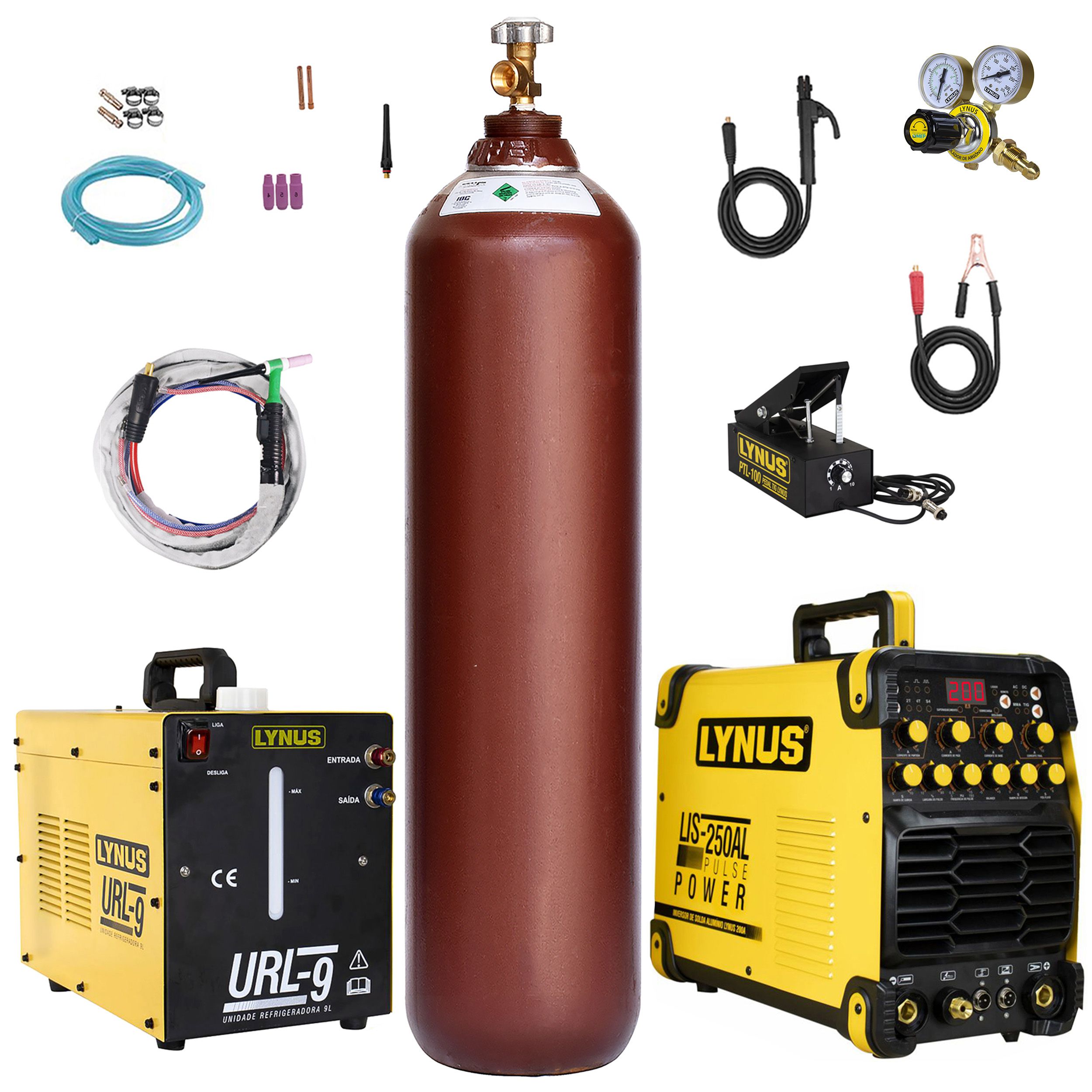 Inversor Solda Tig Ac Dc Lynus Lis-250al Pulse Completa Pu1 - Ferramentas MEP