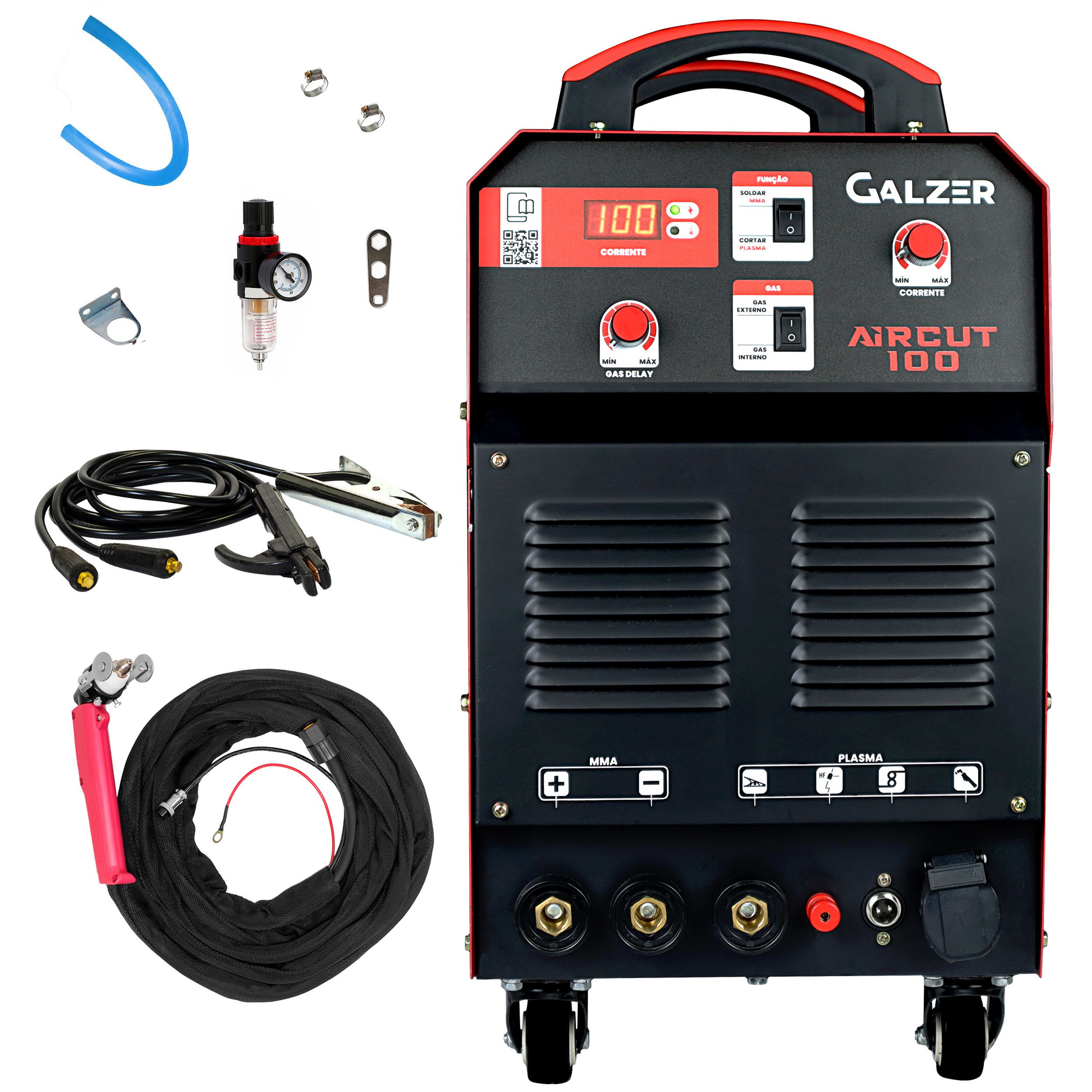 Inversor Corte Plasma Mma Galzer Air Cut 100 Compressor Zg2 ...