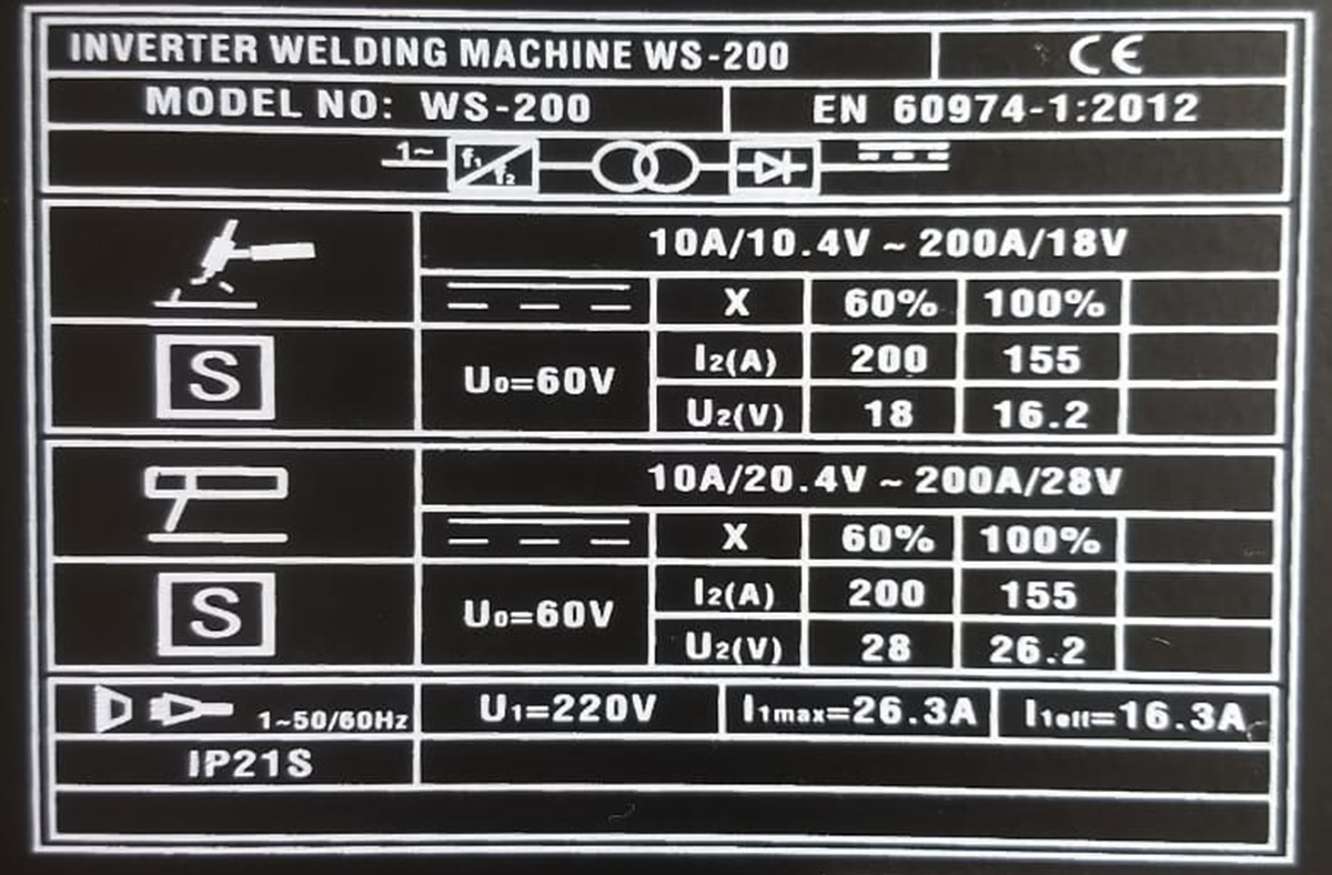 Inversor de Solda Tig Mma Saints Ws200 Spot 200a 220v Completa Cilindro 1m³ Regulador Sc7 ...