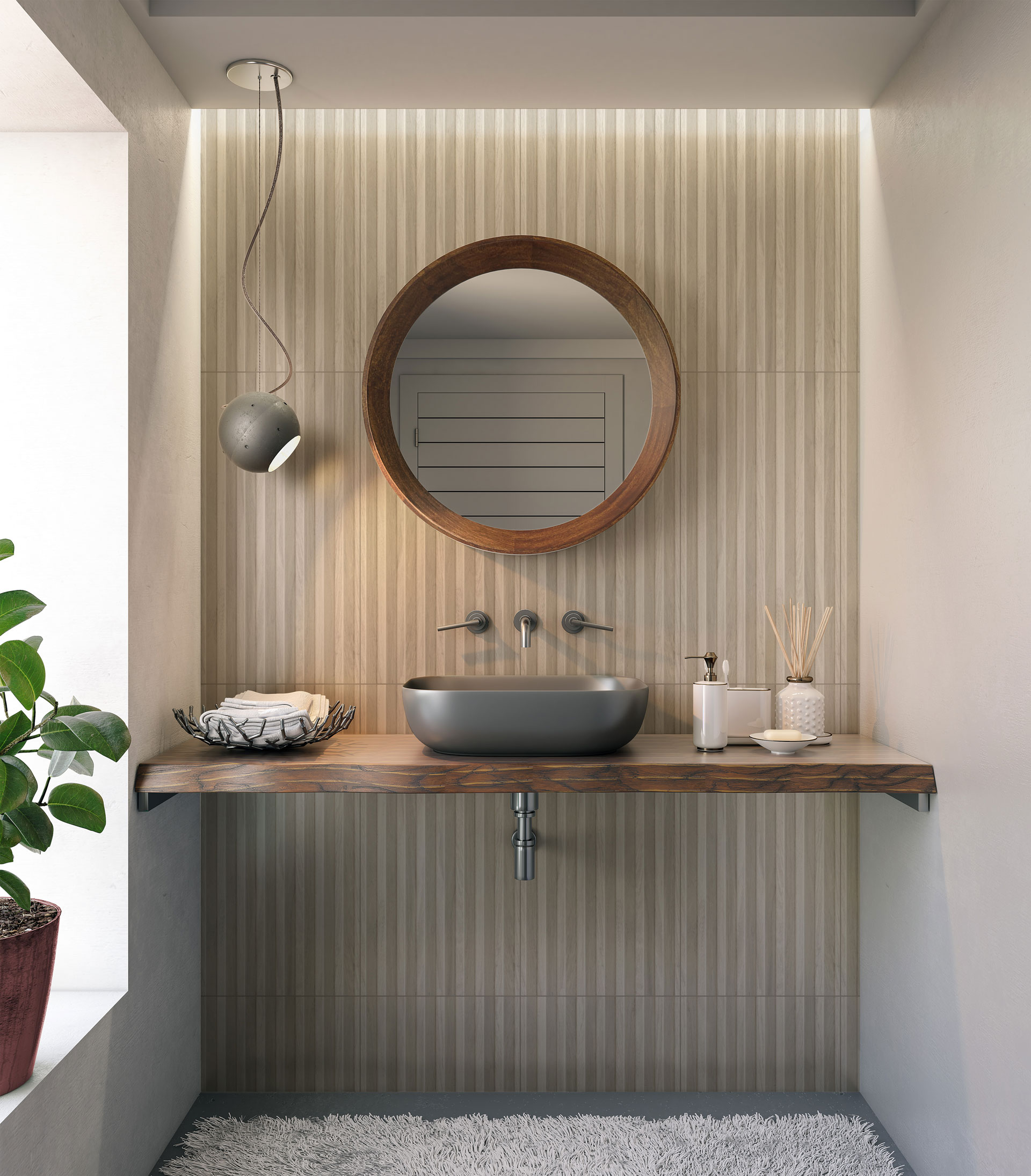 Revestimento Ripado Natural Plus 45x90cm - Revestimento de Parede ...