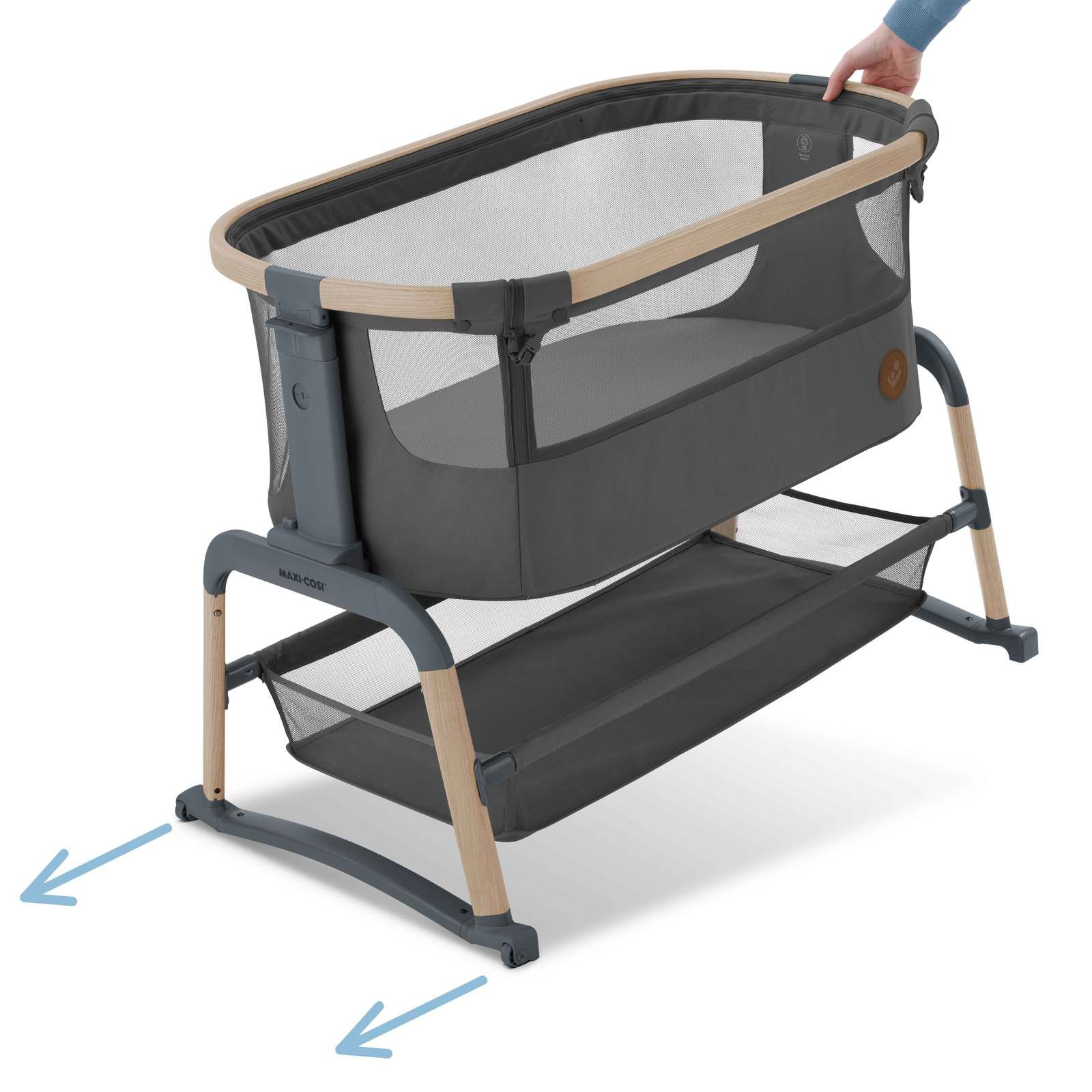 Berço Portátil Co-Sleeper Iora AIR Graphite - Maxi Cosi - Tutti Amore ...