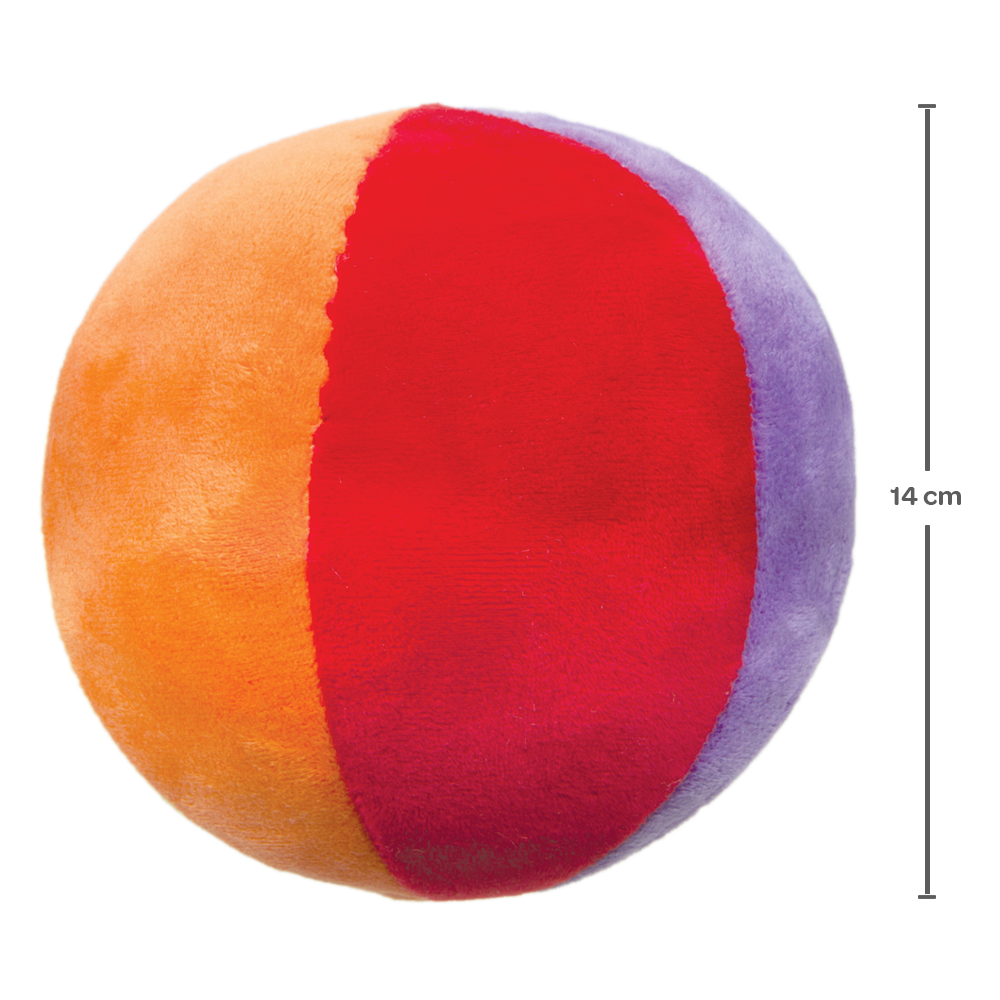 Bola de Plush com Chocalho Colorida - Buba - Tutti Amore - A melhor ...