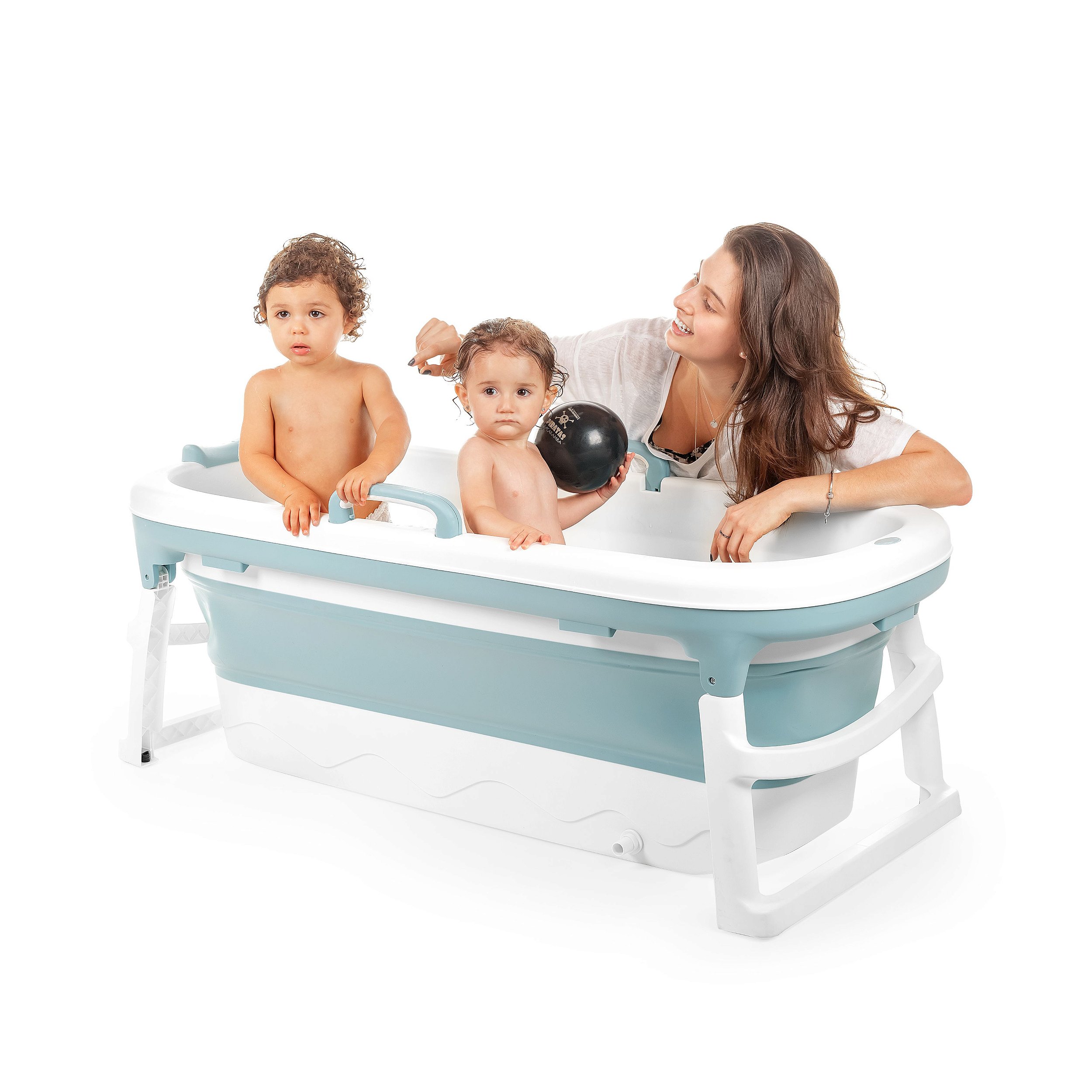 Banheira Dobrável Ofurô Luxo Extra Grande Azul ( 10 meses à 90Kg ) - B ... Banheira Dobrável Ofurô Luxo Extra Grande Azul ( 10 meses à 90Kg ) - B ...