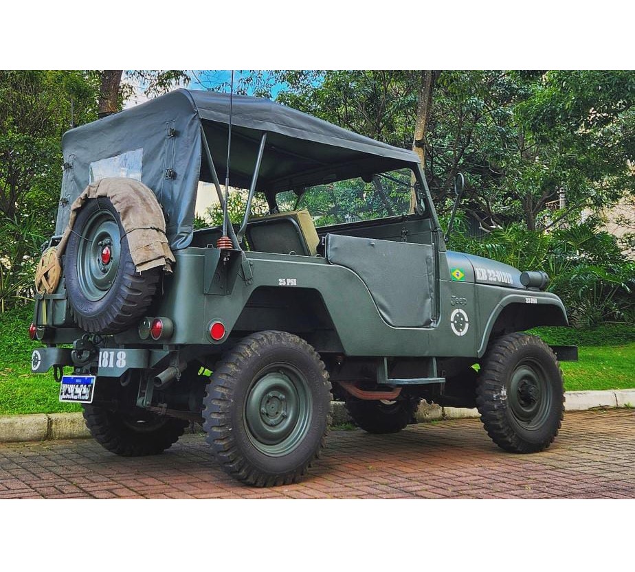 CAPOTA TOLDO MODELO MILITAR JEEP WILLYS/FORD CJ5 PISSOLETRO C/ CAJADO ...