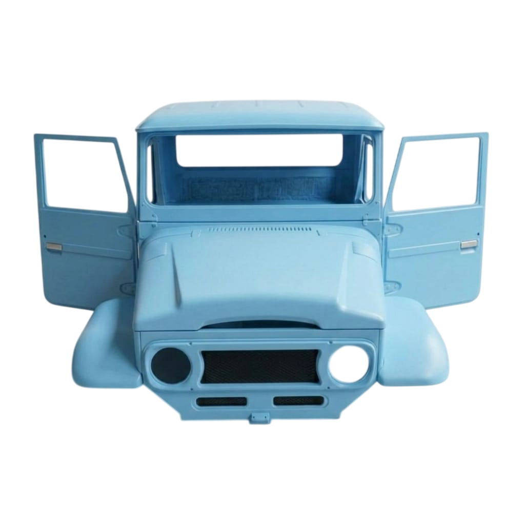 CABINE EM FIBRA TOYOTA BANDEIRANTE PICK-UP AZUL - Jeep Militar
