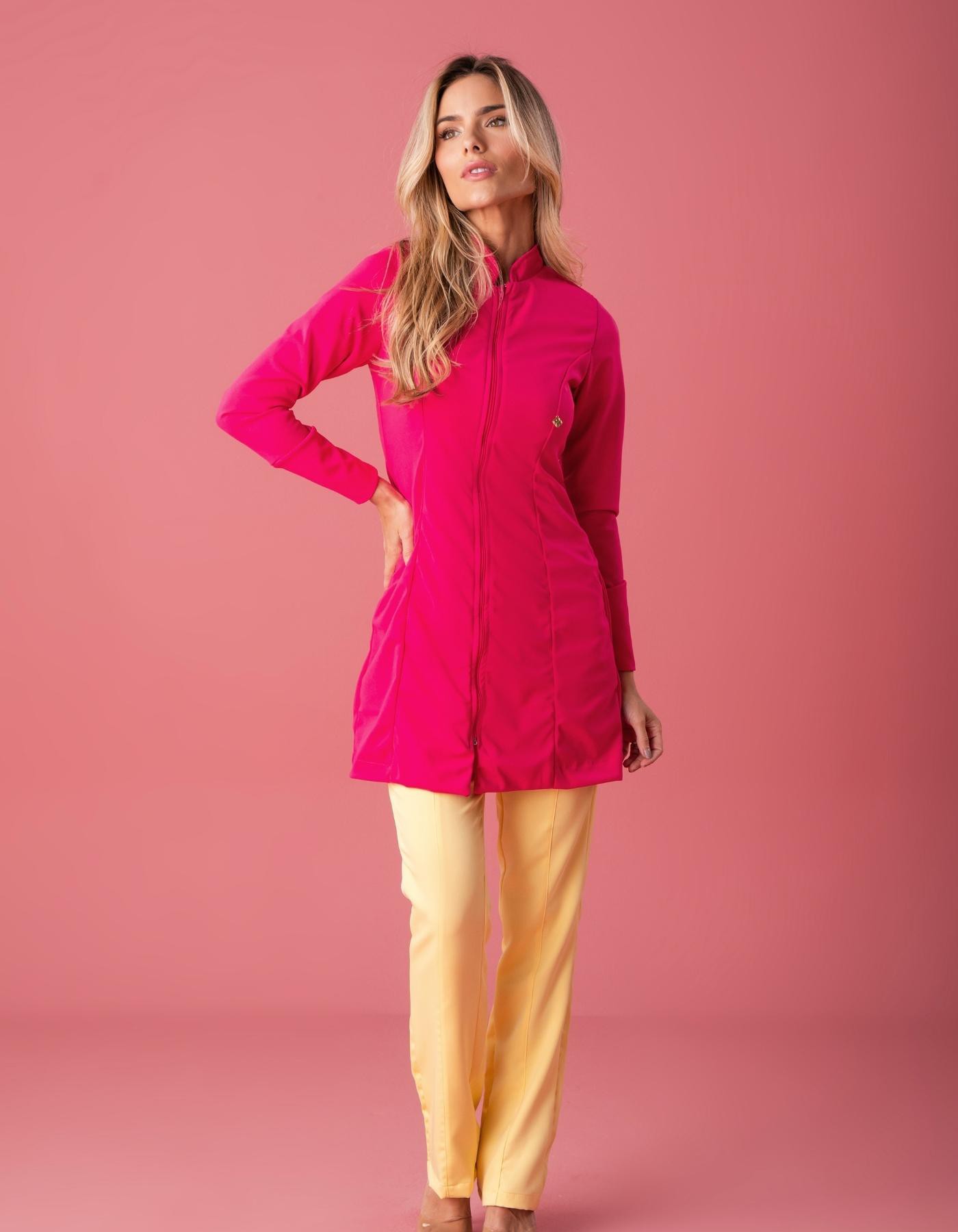 Jaleco Feminino Ava Pink - Dra. Charm