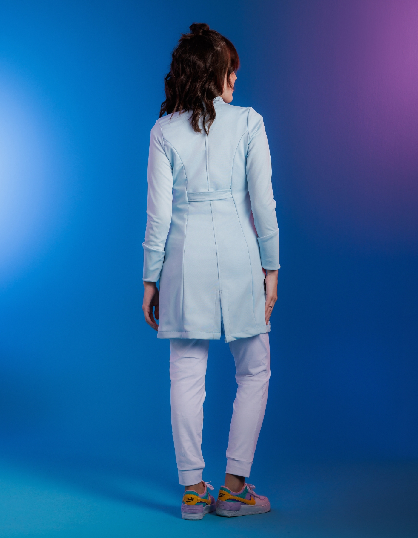 Jaleco Feminino Ava Azul Claro - Dra. Charm