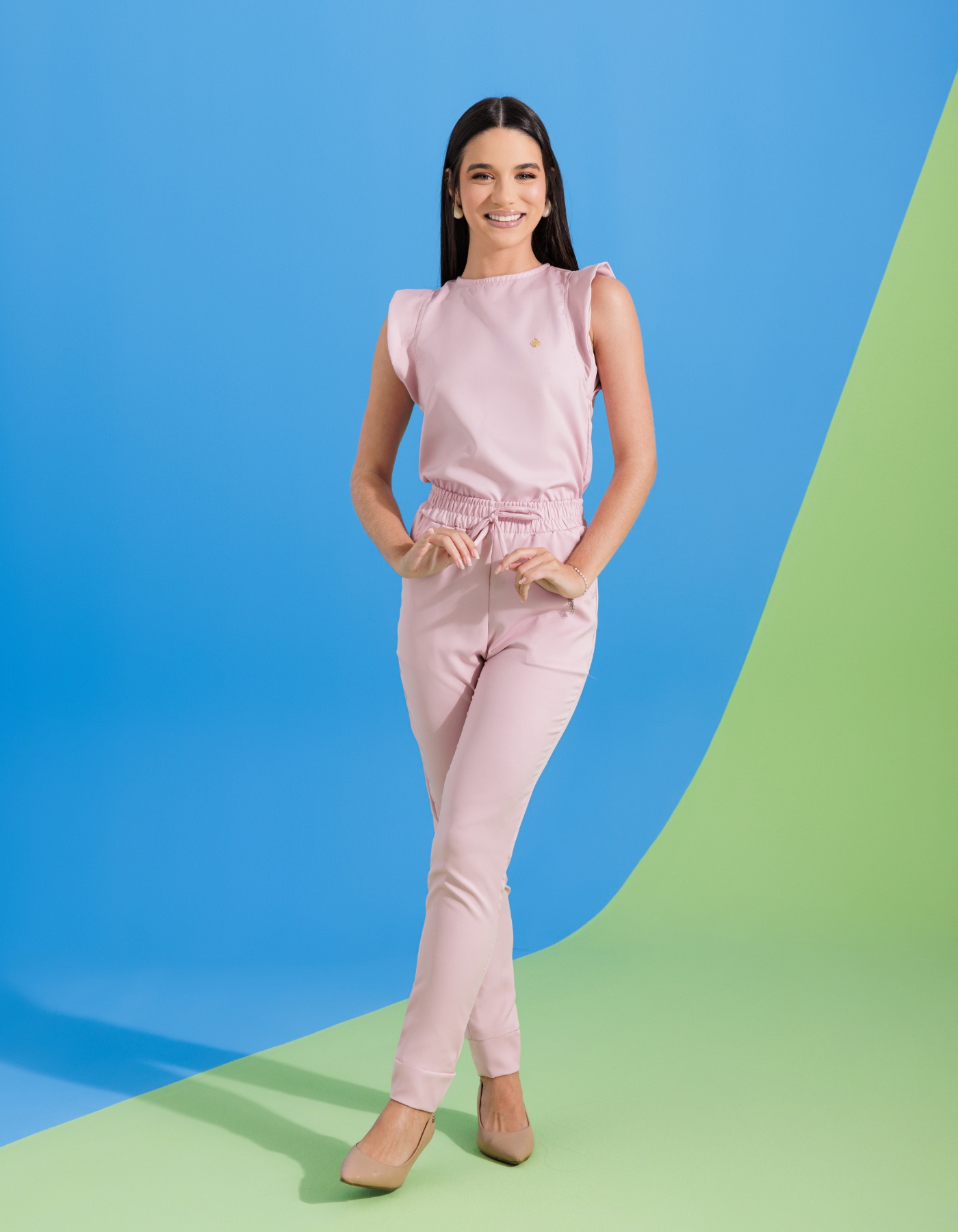 Scrub Feminino Alice Rosa Baby - Dra. Charm