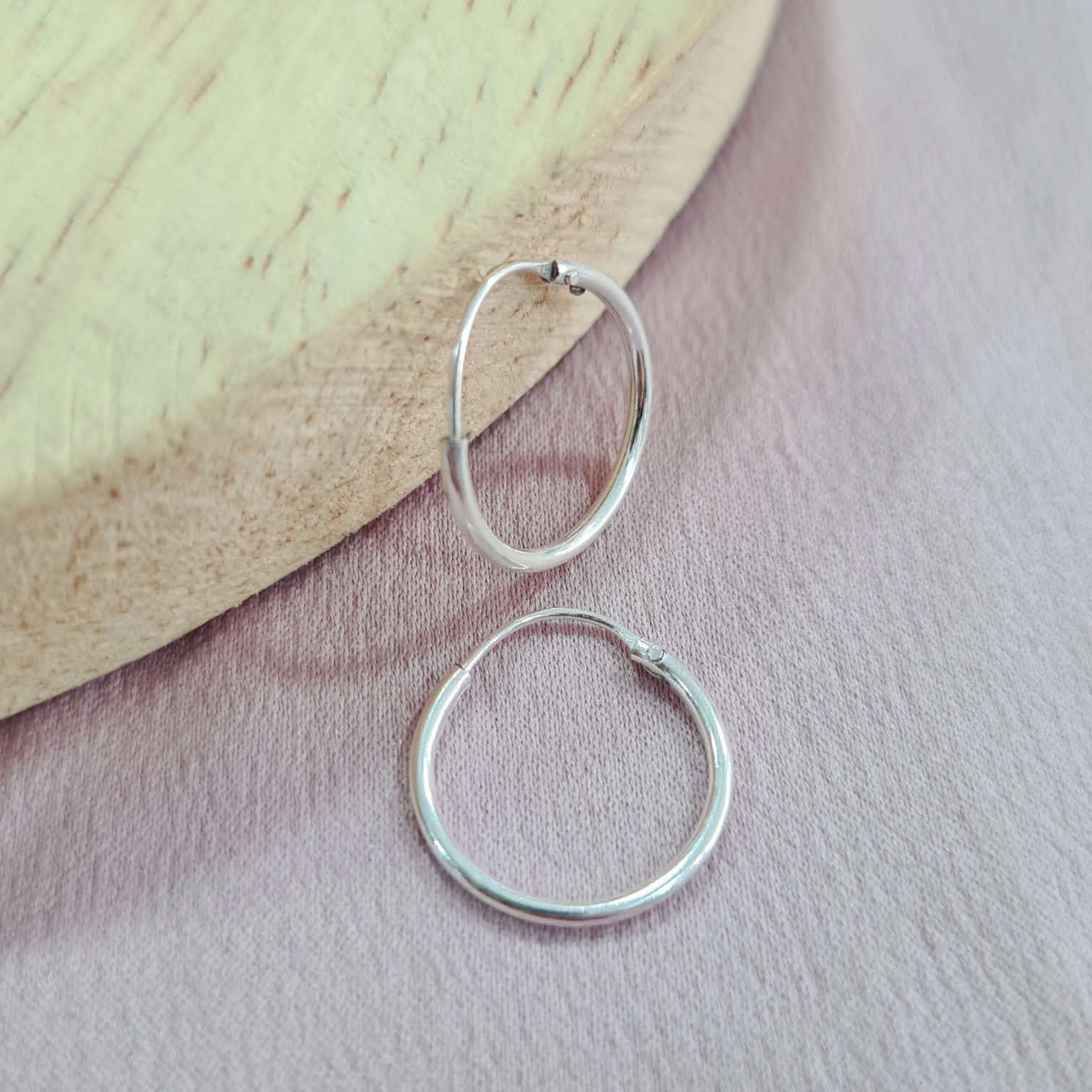 Argolas Lisa Prata 925 - 14mm - BPR436 - ZAROH JOIAS ATACADO