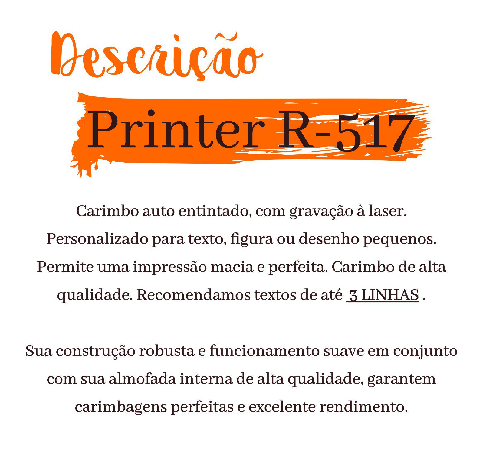 Carimbo Automático Shiny Printer R-517 – Ø17mm - JRM Carimbos