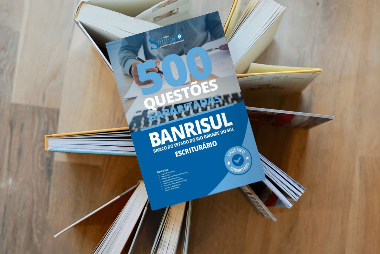 Kit Apostila Escriturário BANRISUL + Caderno de Testes - Solução ...