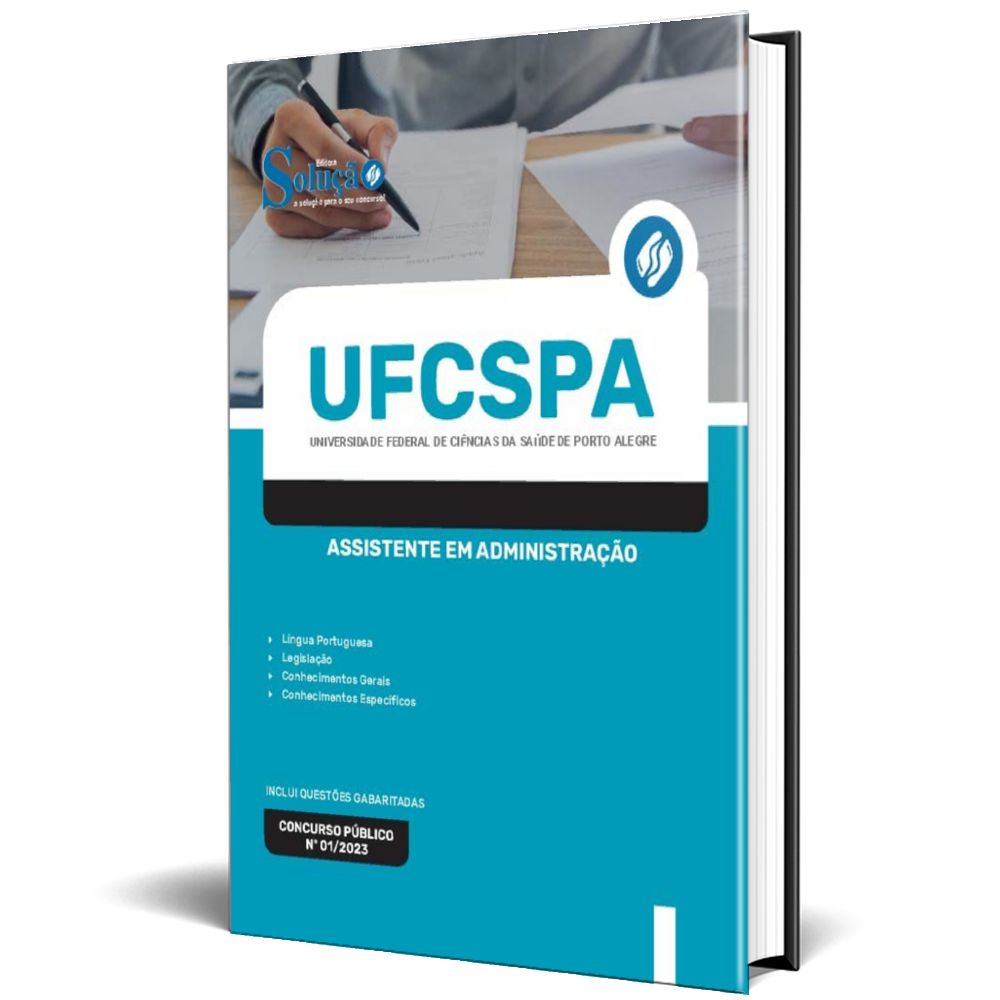 Apostila UFCSPA 2024 - Assistente em Administração - Solução Concursos ...