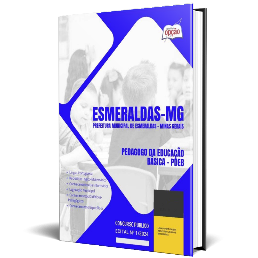 Apostila Prefeitura de Esmeraldas MG 2024 - Pedagogo da Educação Básica ...