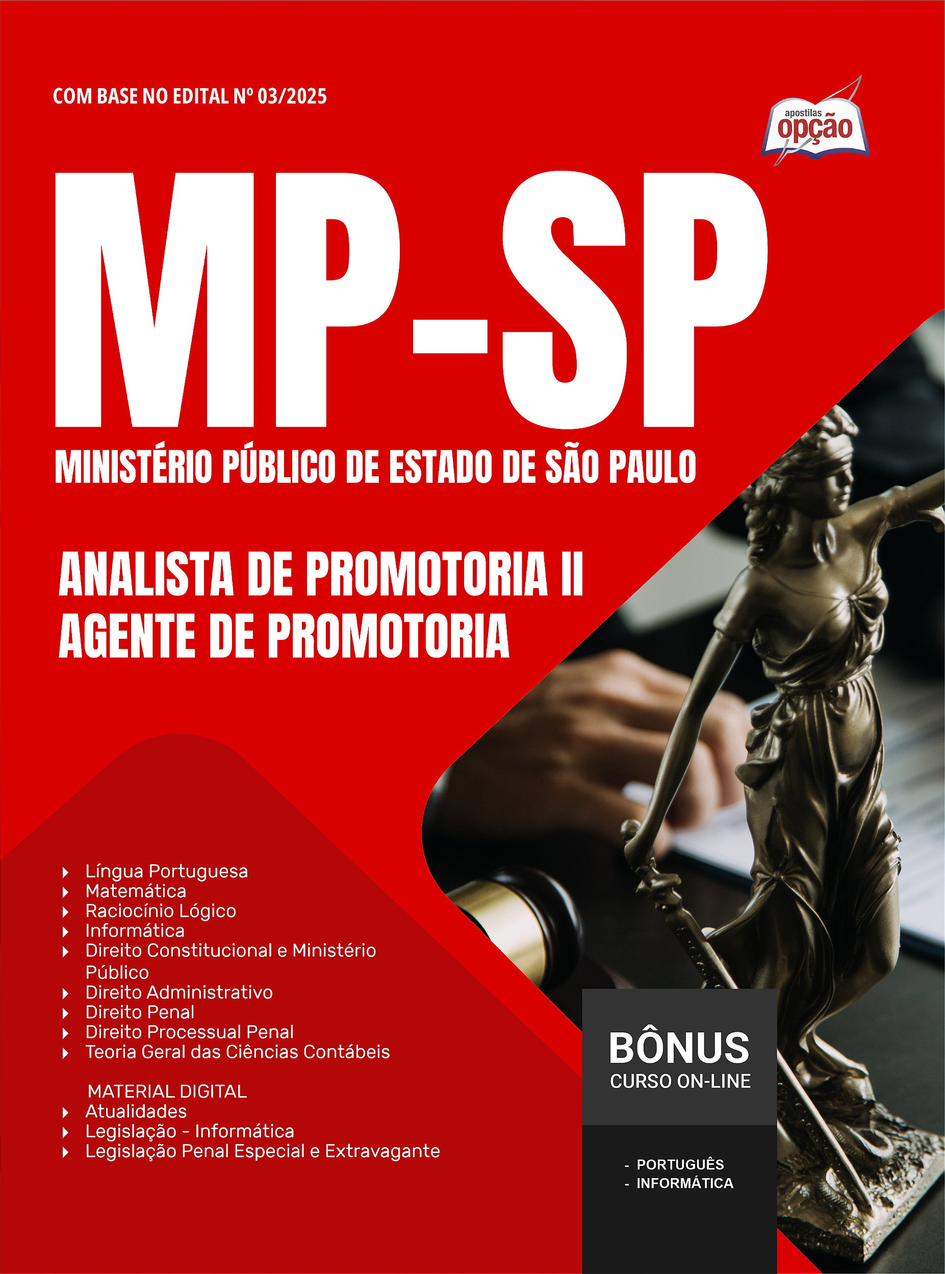 Apostila MP SP 2025 - Analista de Promotoria II - Agente de Promotoria ...