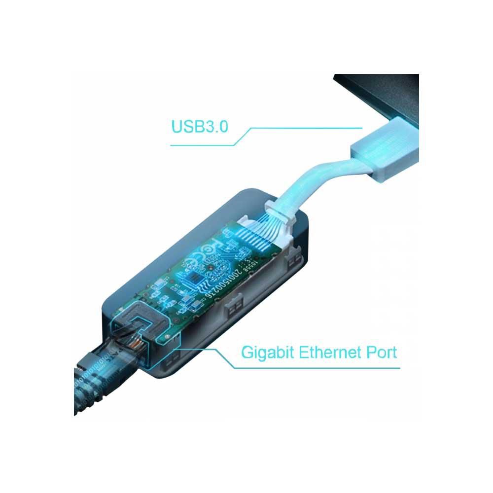 Adaptador de Rede USB 3.0 Para RJ45 Ethernet Tp-Link - UE300 - Shoploko - Por você, para você