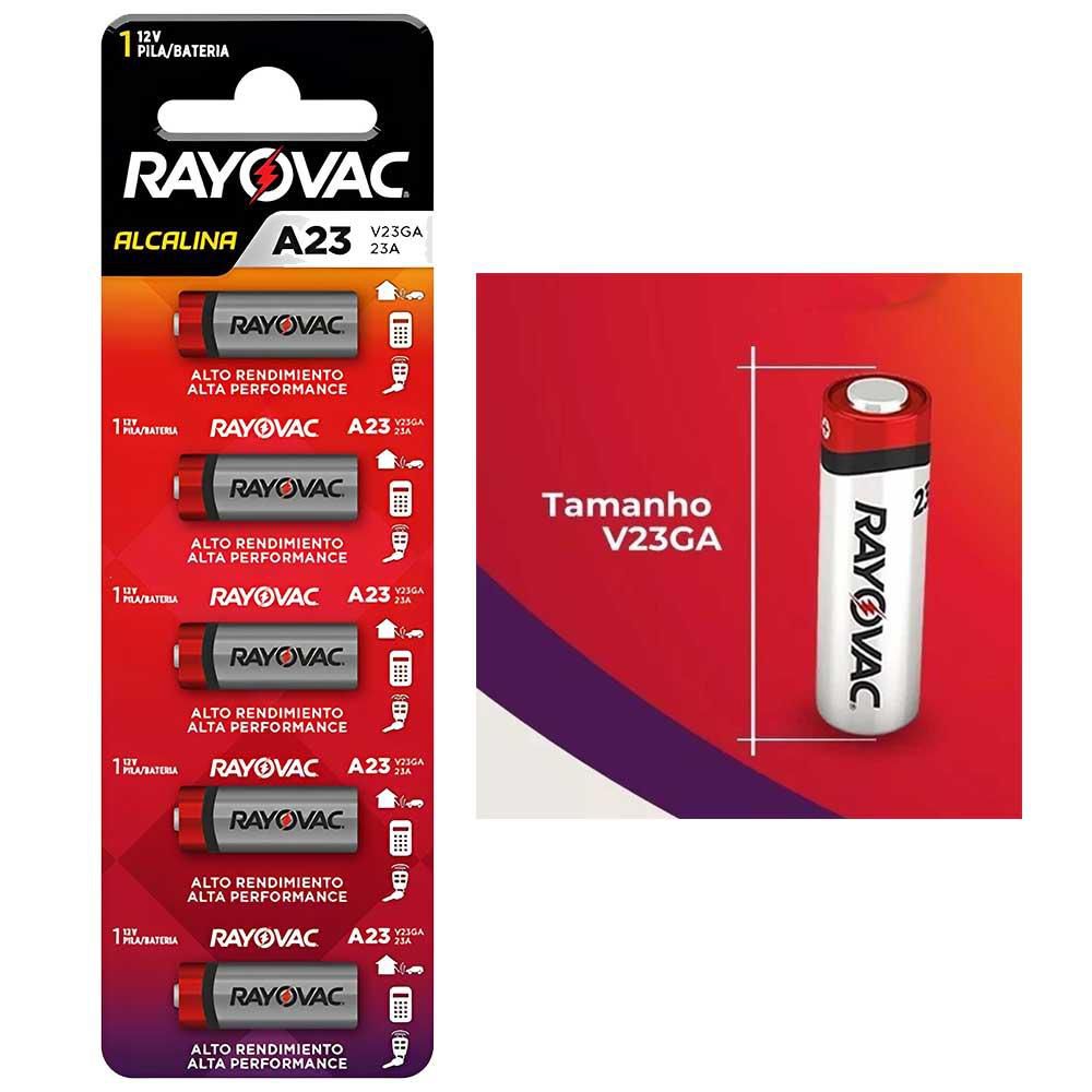 Pilha Alcalina A23 Rayovac 12V V23GA 23A - 5 Unidades - Shoploko - Por ...