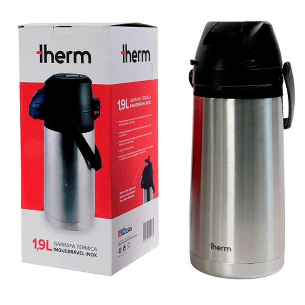 Garrafa Térmica Therm 1,9 Litros Inquebrável Inox - Shoploko - Por você ...