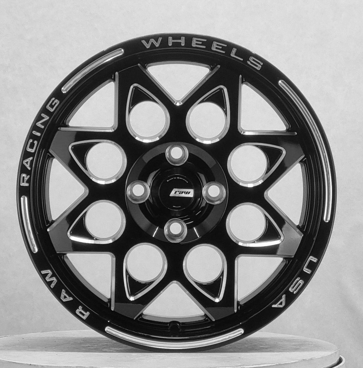 RODAS WELD ARO 15 TALA 7 FURAÇÃO 4X100 PRETO DIAMANTADO - Perfecta Rodas