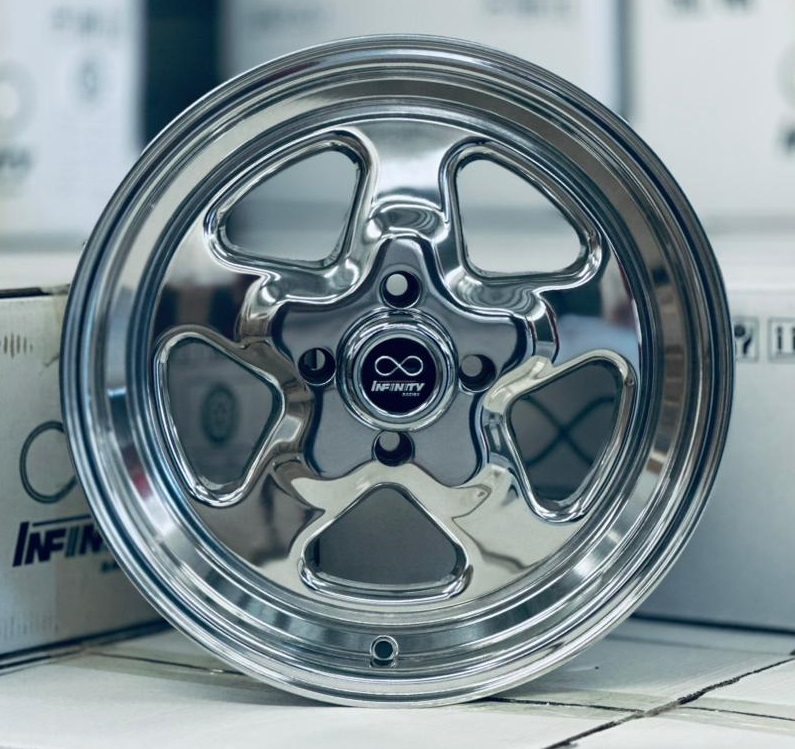 RODAS WELD PRO STAR ARO 15X7,5 FURAÇÃO 4X100 POLIDAS - Perfecta Rodas