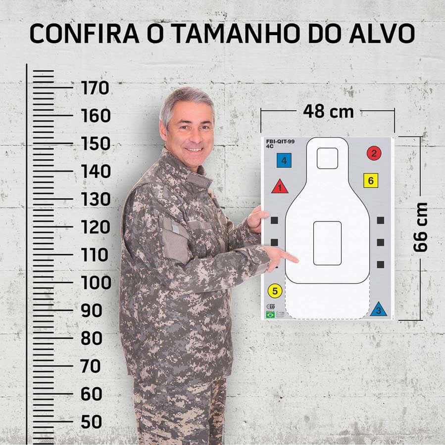 Alvo FBI QIT-99 Colorido – Garrafão com Percepção | Alvo 10 - Alvo 10 ...