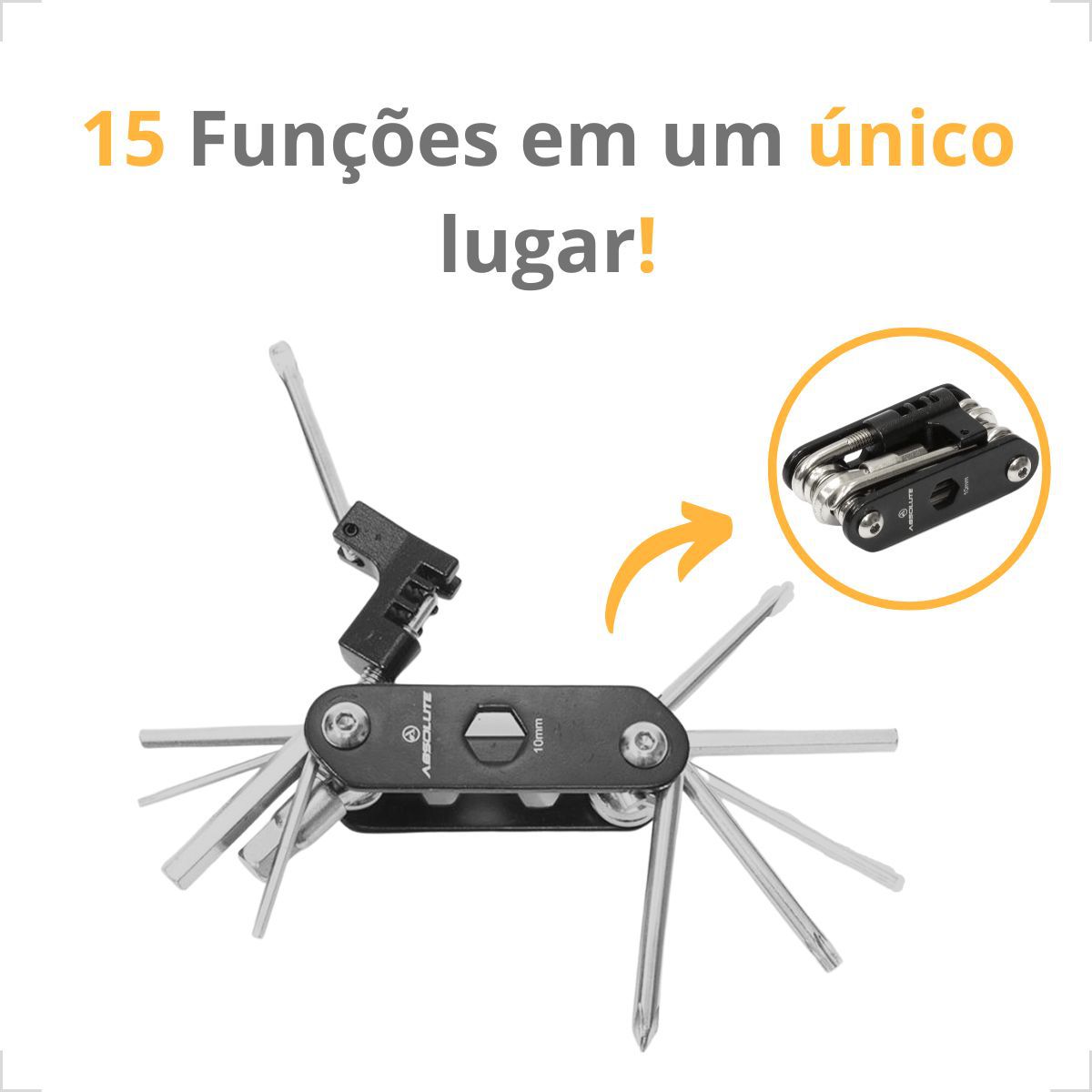 Chave Canivete Bike, Canivete Bike, Chave De Bicicleta Absolute - Mons Bike