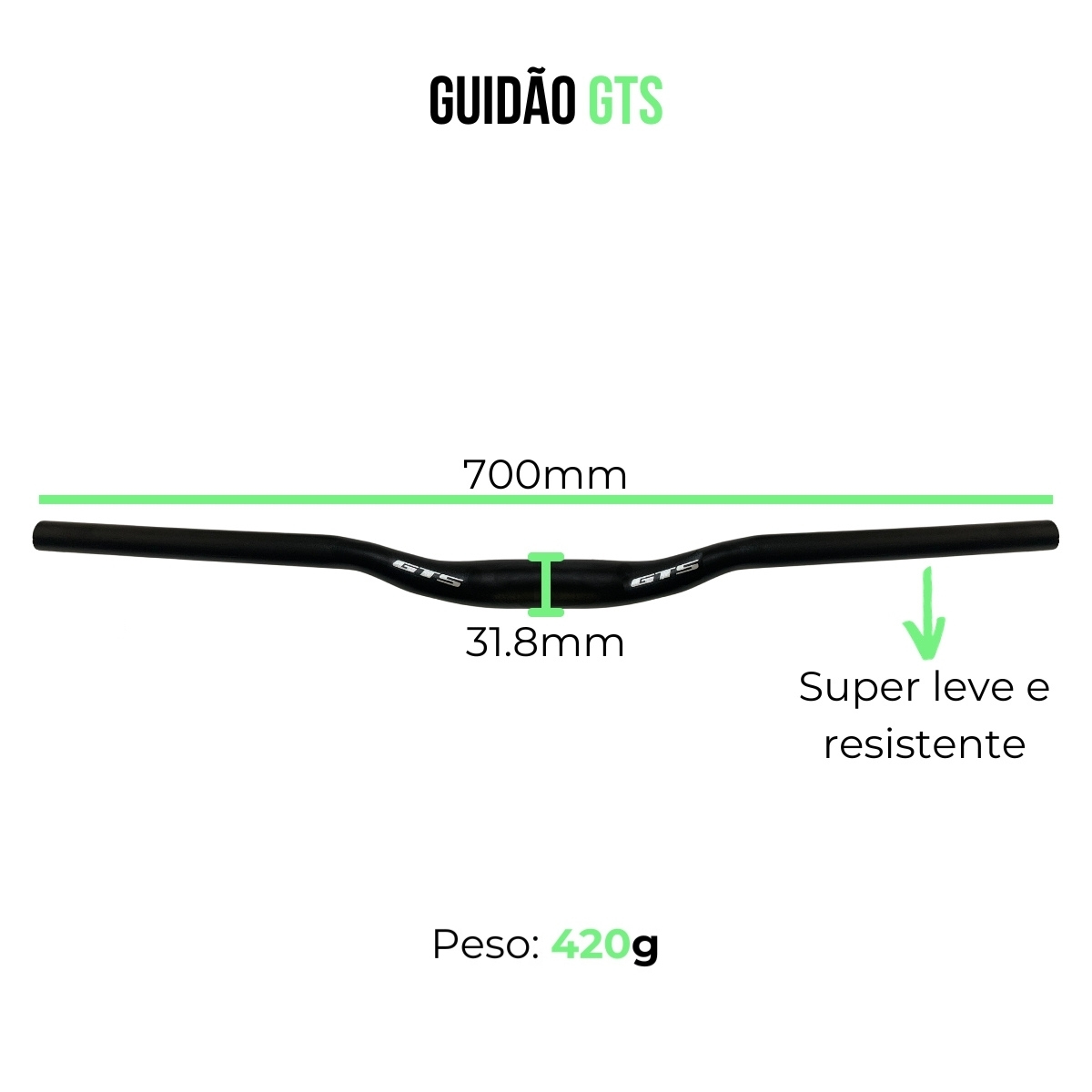 Guidão De Bike, Guidão De Bicicleta, Guidão MTB - Mons Bike