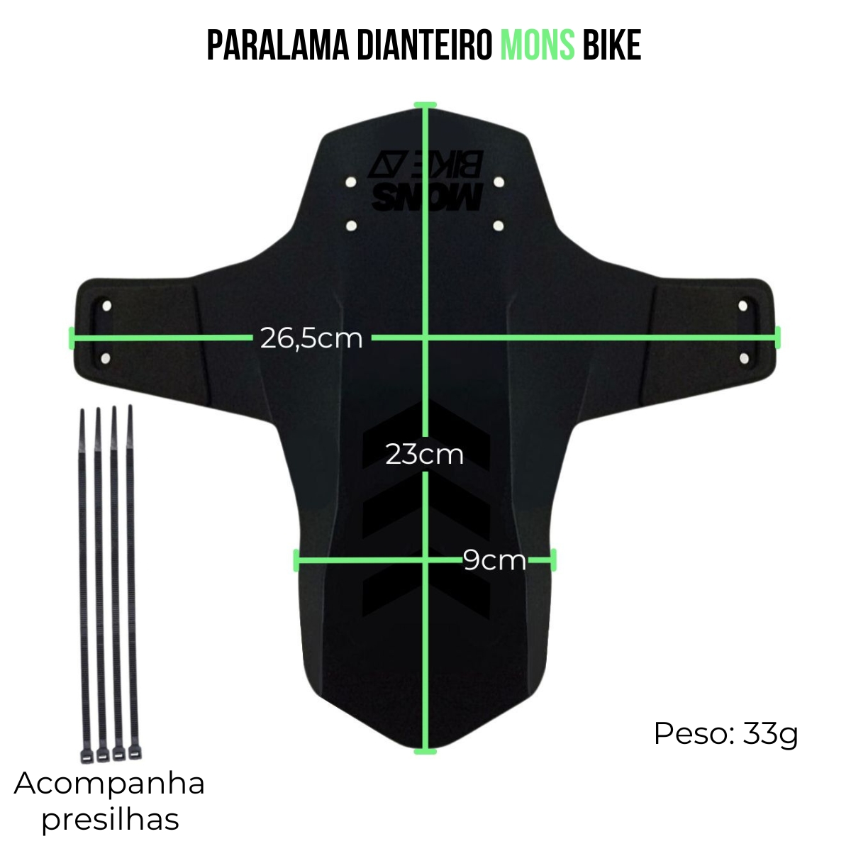 Paralama Bike, Paralama de Bicicleta, Paralama Bike Aro 29, Para Lama - Mons Bike