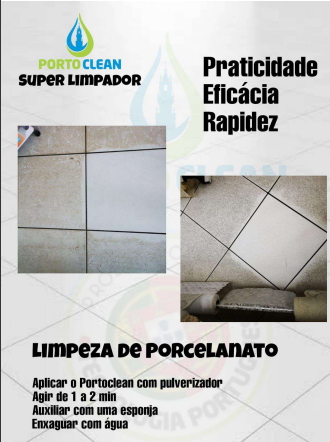 Super Limpador de Pisos e Porcelanatos Porto Clean Super Limpador 2L ...