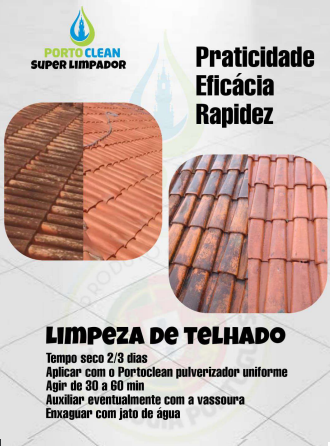 Super Limpador de Pisos e Porcelanatos Porto Clean Super Limpador 2L ...