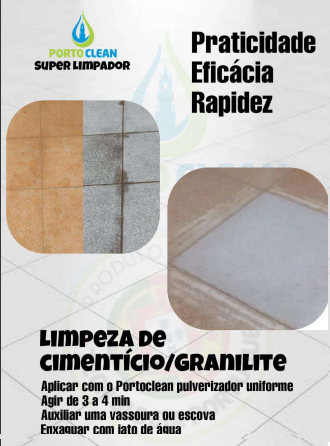 Super Limpador de Pisos e Porcelanatos Porto Clean Super Limpador 2L ...