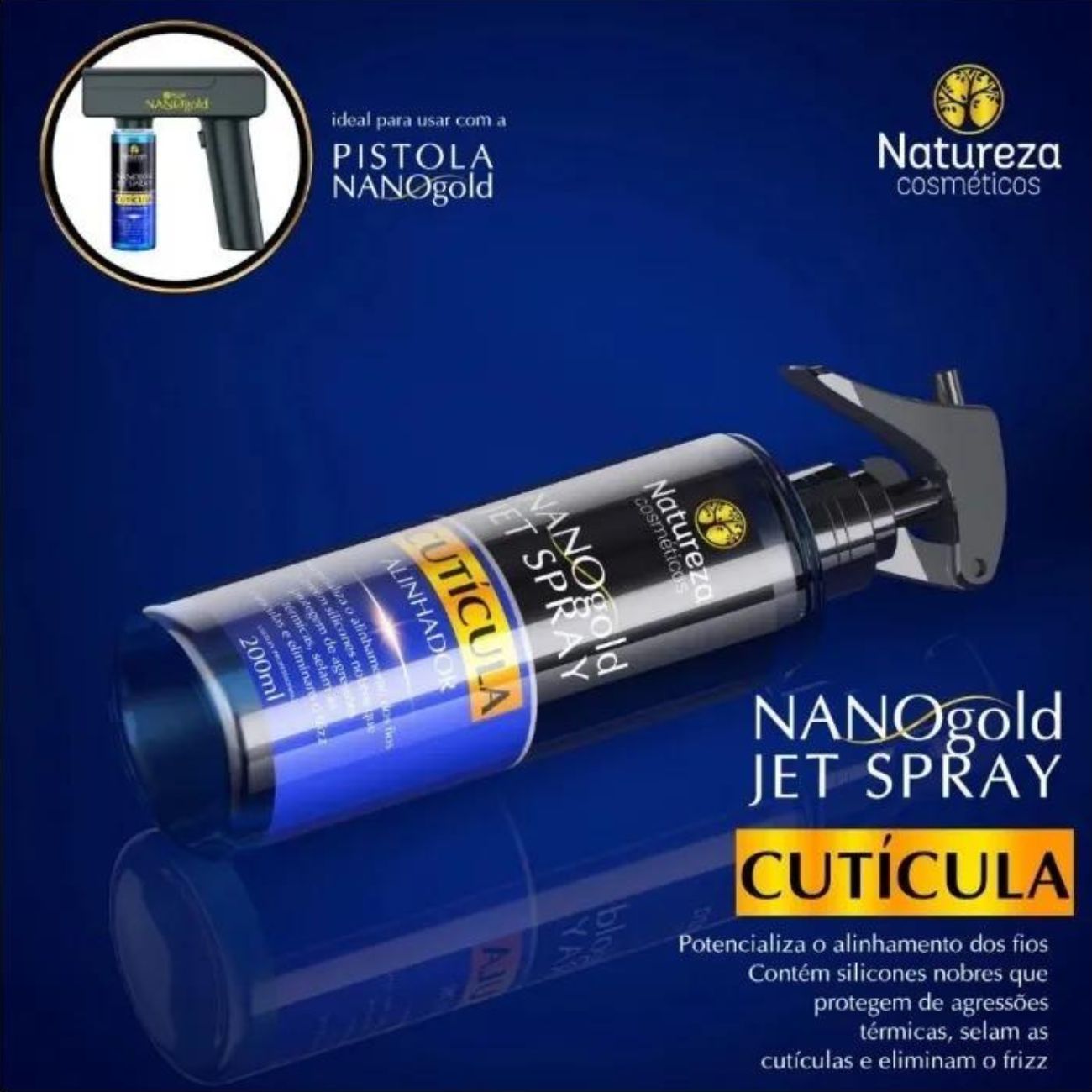 Tratamento Capilar Nano Jet Spray Cutícula Natureza Cosméticos ...
