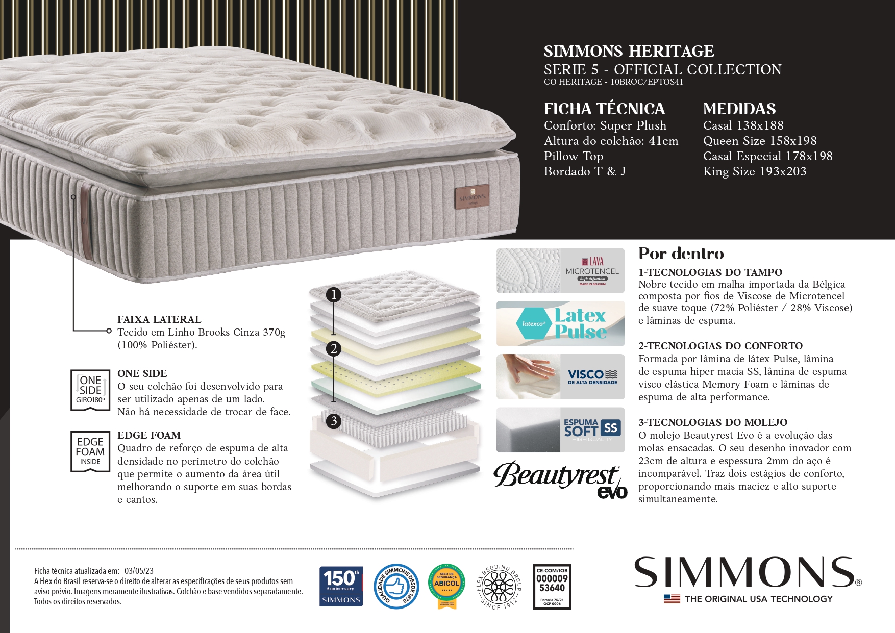 Colchão Simmons Heritage - Compra Colchão