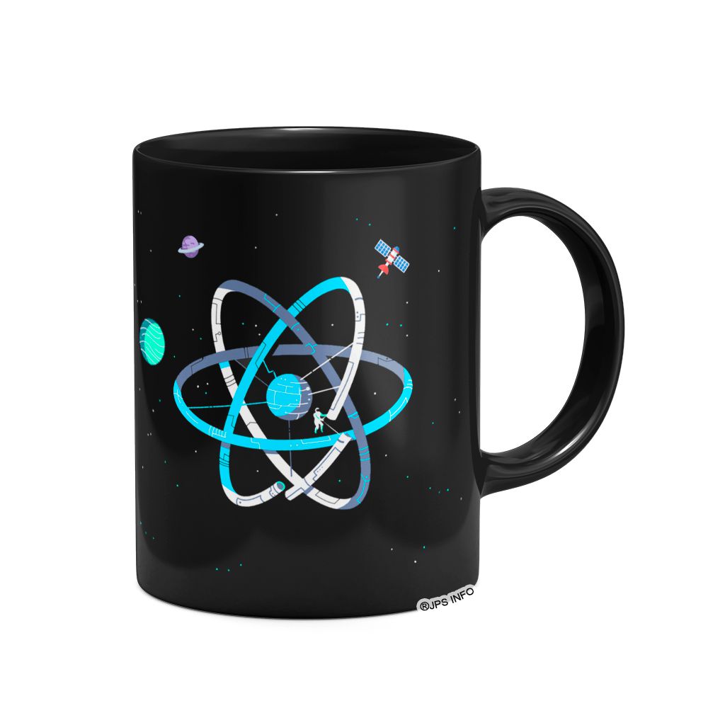 Caneca Dev React JS - Preta - JPS INFO