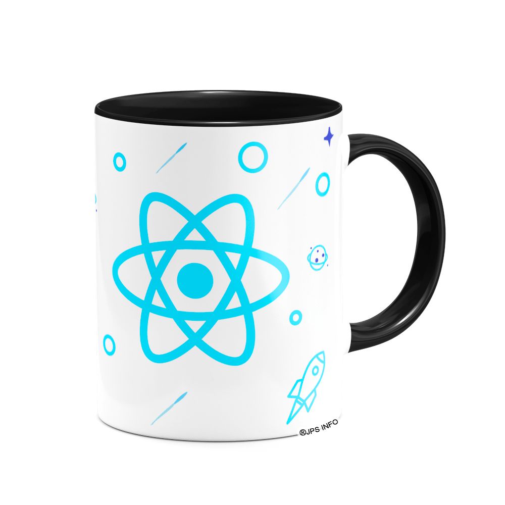 Caneca Dev React JS - B-black - Fun Geek Store