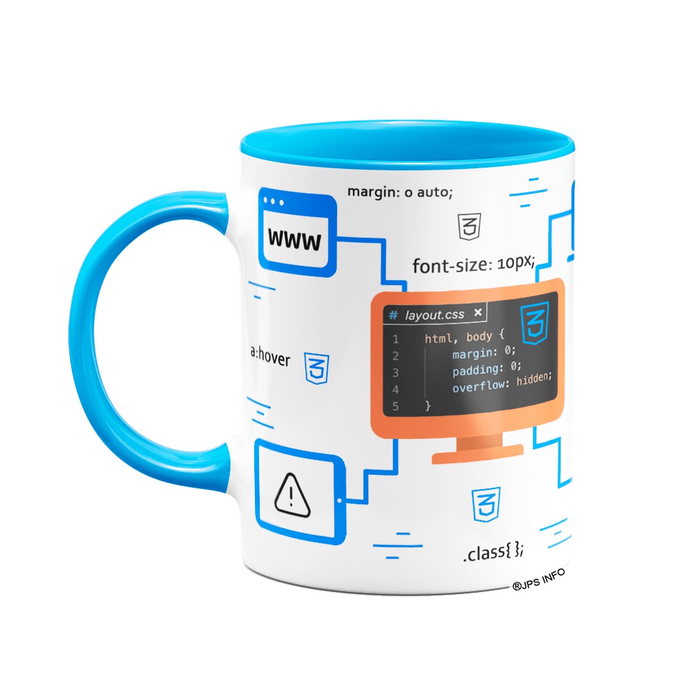Caneca Dev CSS - B-blue - Fun Geek Store
