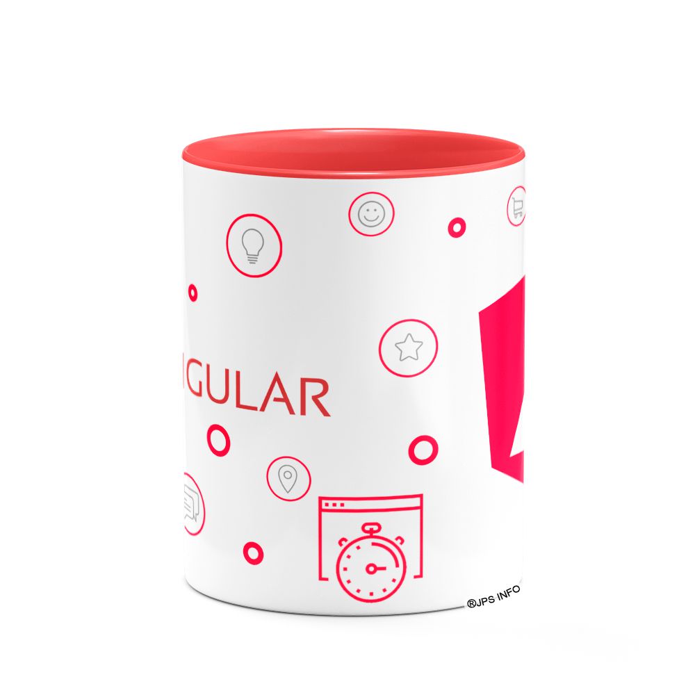 Caneca Dev Angular - B-red - Fun Geek Store