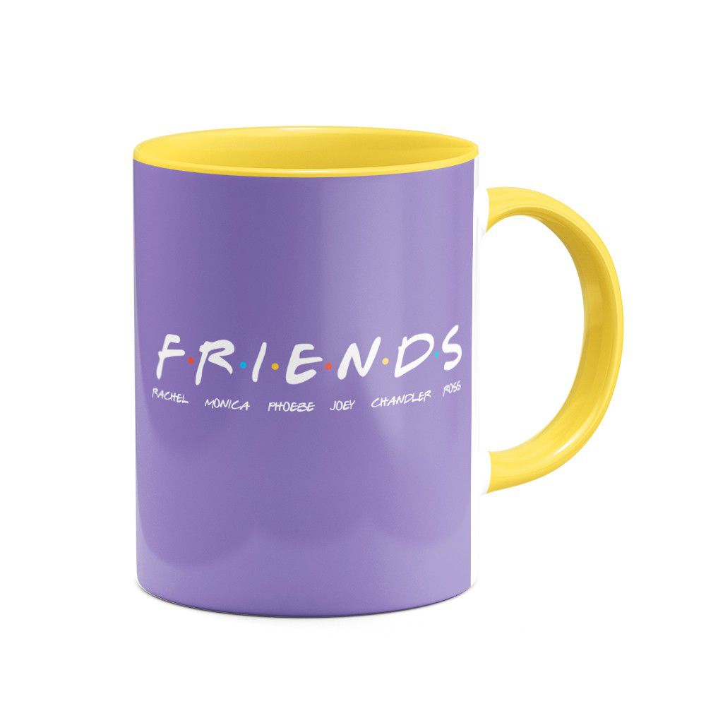 Caneca Friends B-yellow Moldura - JPS INFO