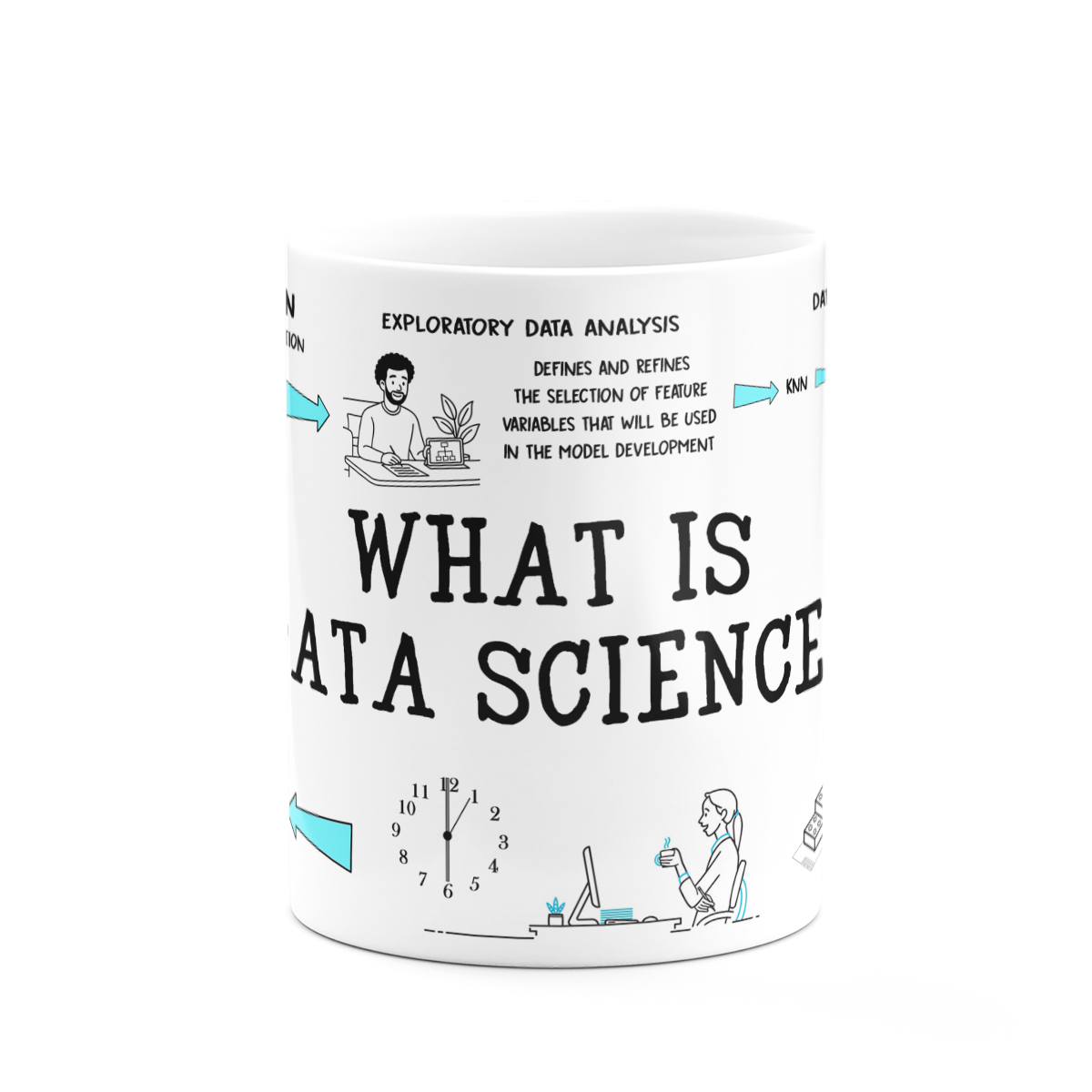 Caneca Geek Dev Programador - Data Science - Branca - Fun Geek Store