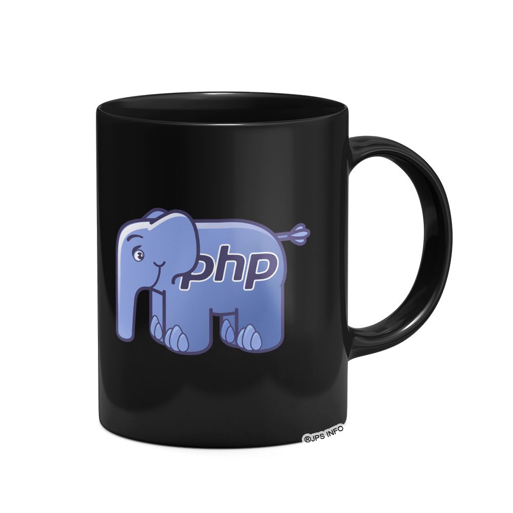 Caneca Dev Linguagem Php Preta - Fun Geek Store
